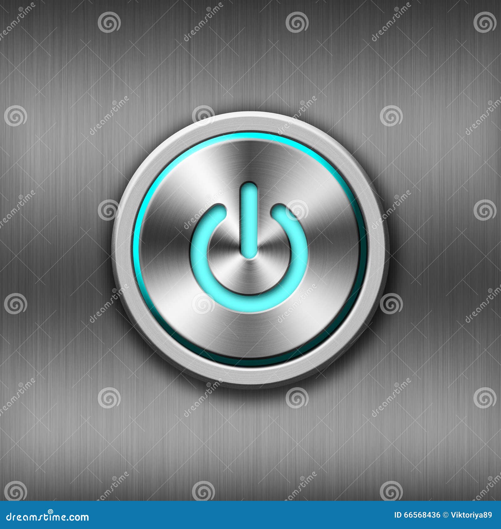 Metal power button stock illustration. Illustration of design - 66568436