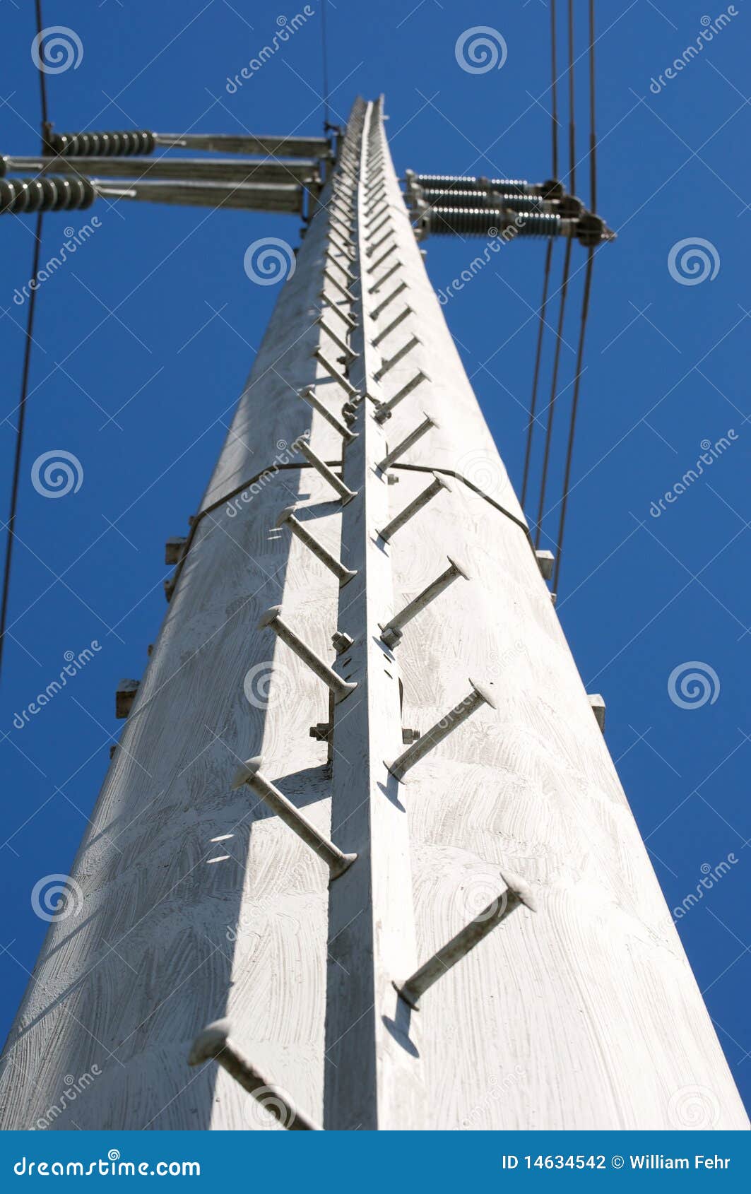Metal Power Pole Detail stock photo. Image of danger - 14634542