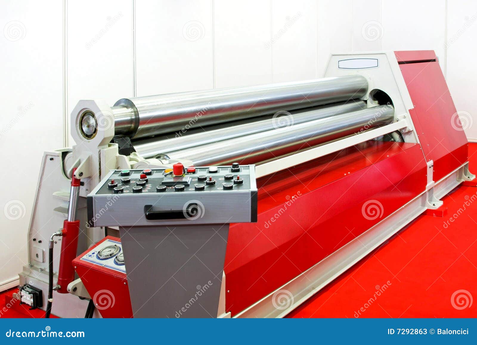 Metal press stock image. Image of engineering, production - 7292863