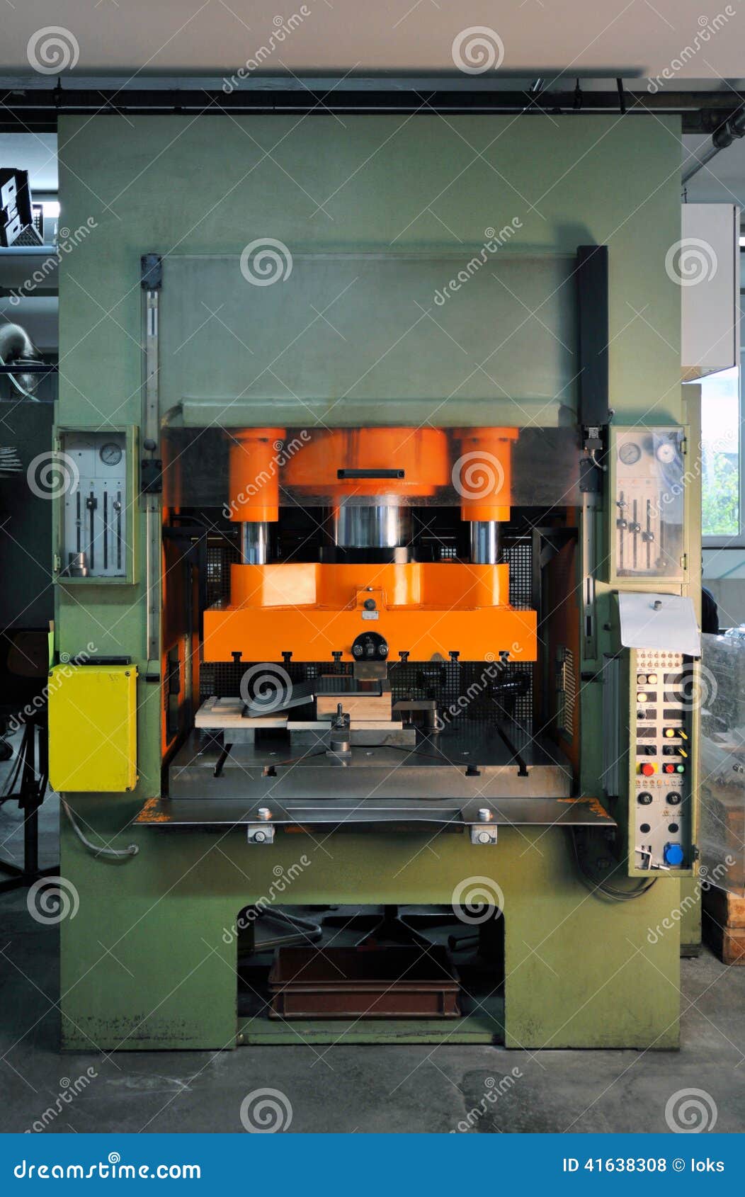 Metal Press Machine stock photo. Image of tool, steel - 41638308