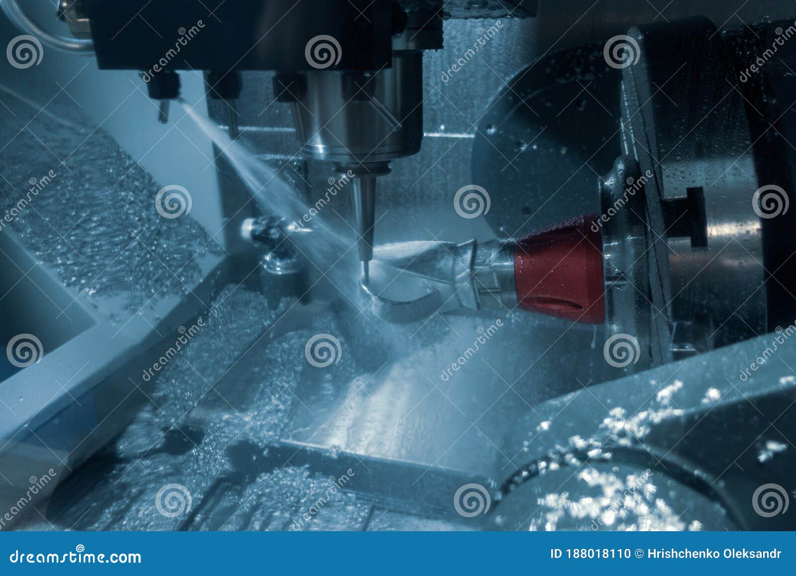 Metal Processing by an Automated Machine. Automated Metal Processing ...