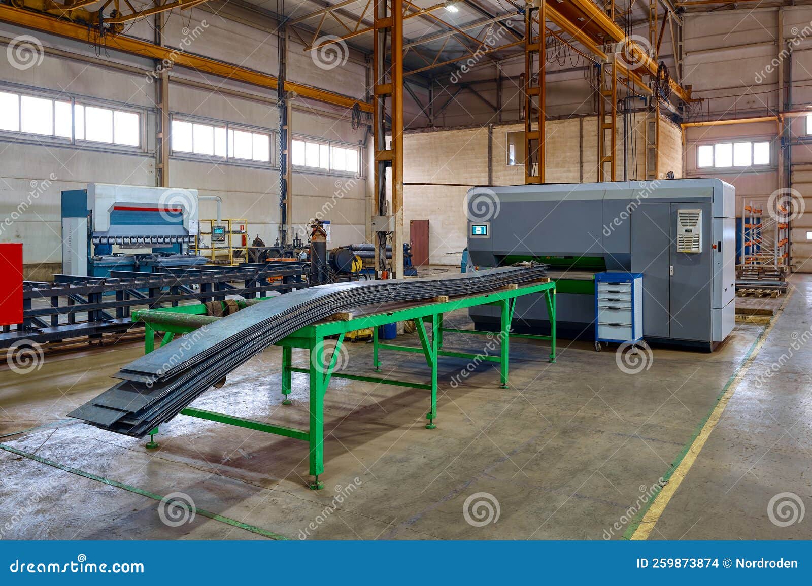 Metal Processing Workshop with Machine Tools at Plant Stock Photo - Image of facility, automated ...