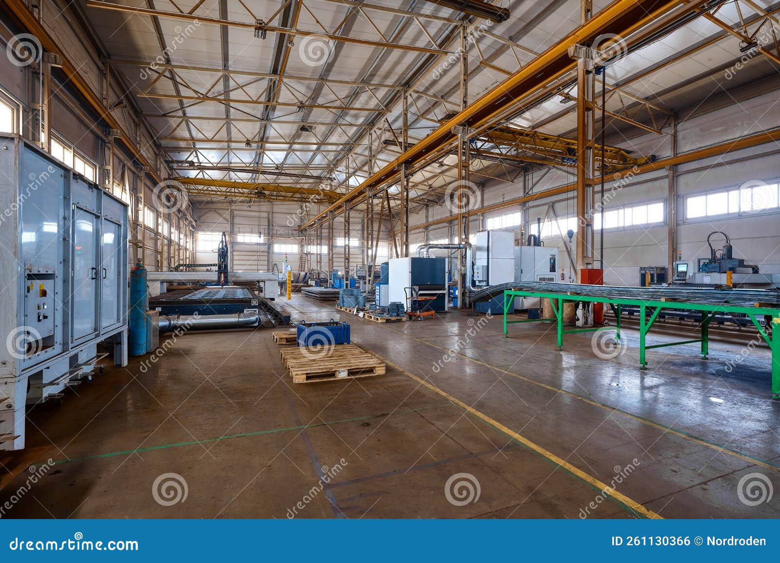 Metal Processing Workshop with Machine Tools at Plant Stock Photo - Image of business ...