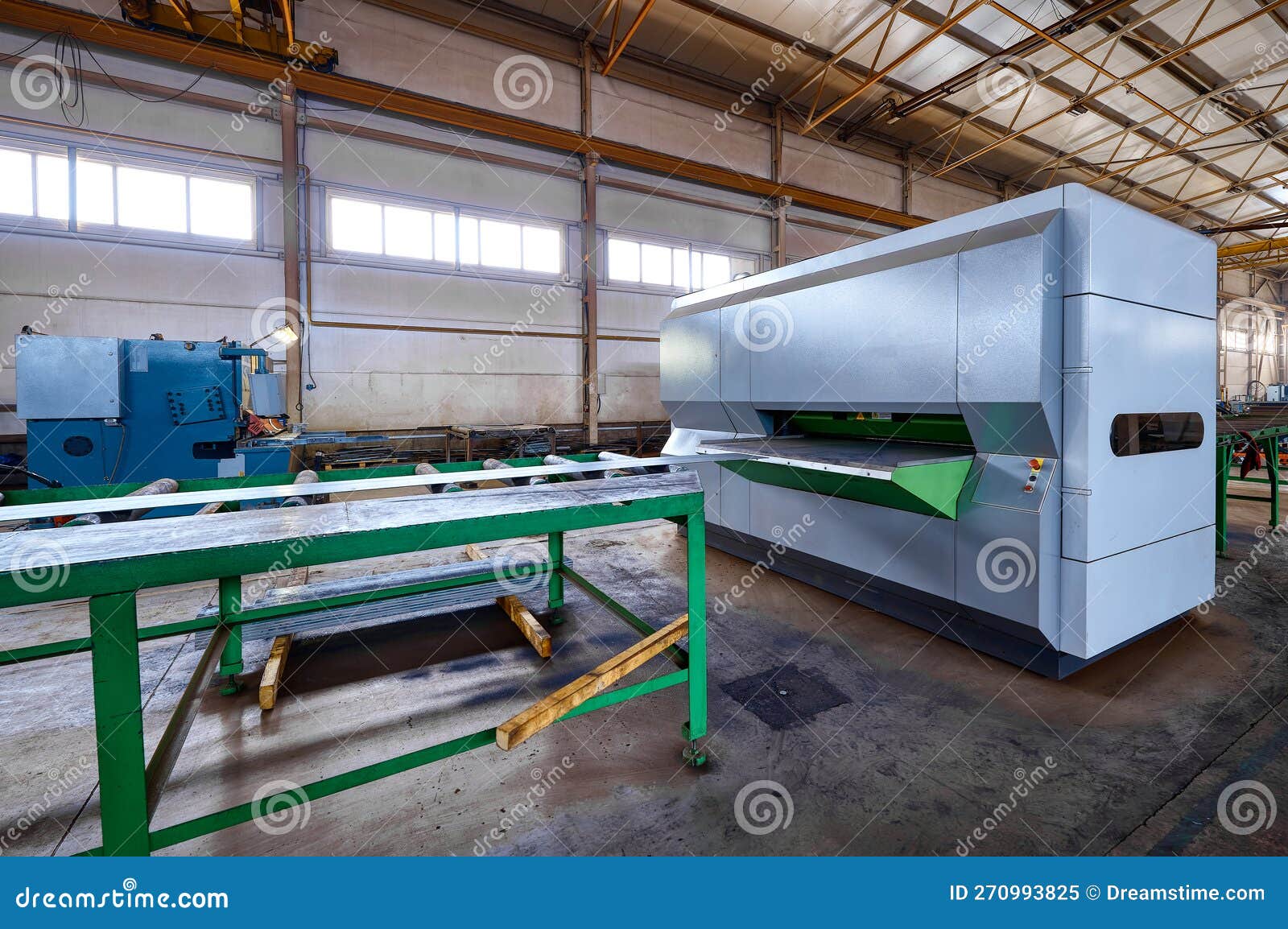 Metal Processing Workshop with Machine Tools at Plant Stock Image ...