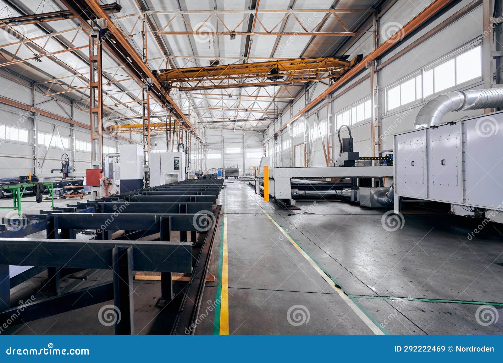 Metal Processing Workshop with Machine Tools at Plant Stock Image ...