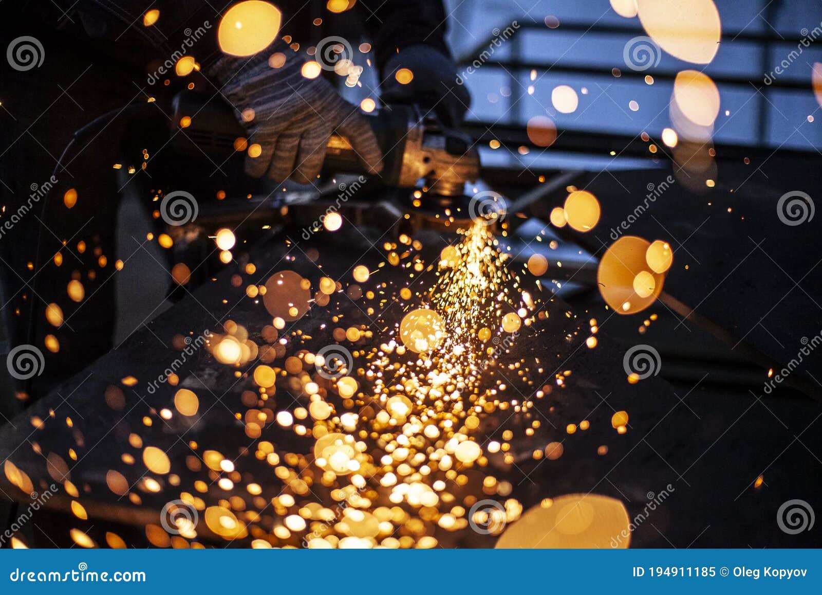 Metal Processing in the Workshop Stock Image - Image of construction ...