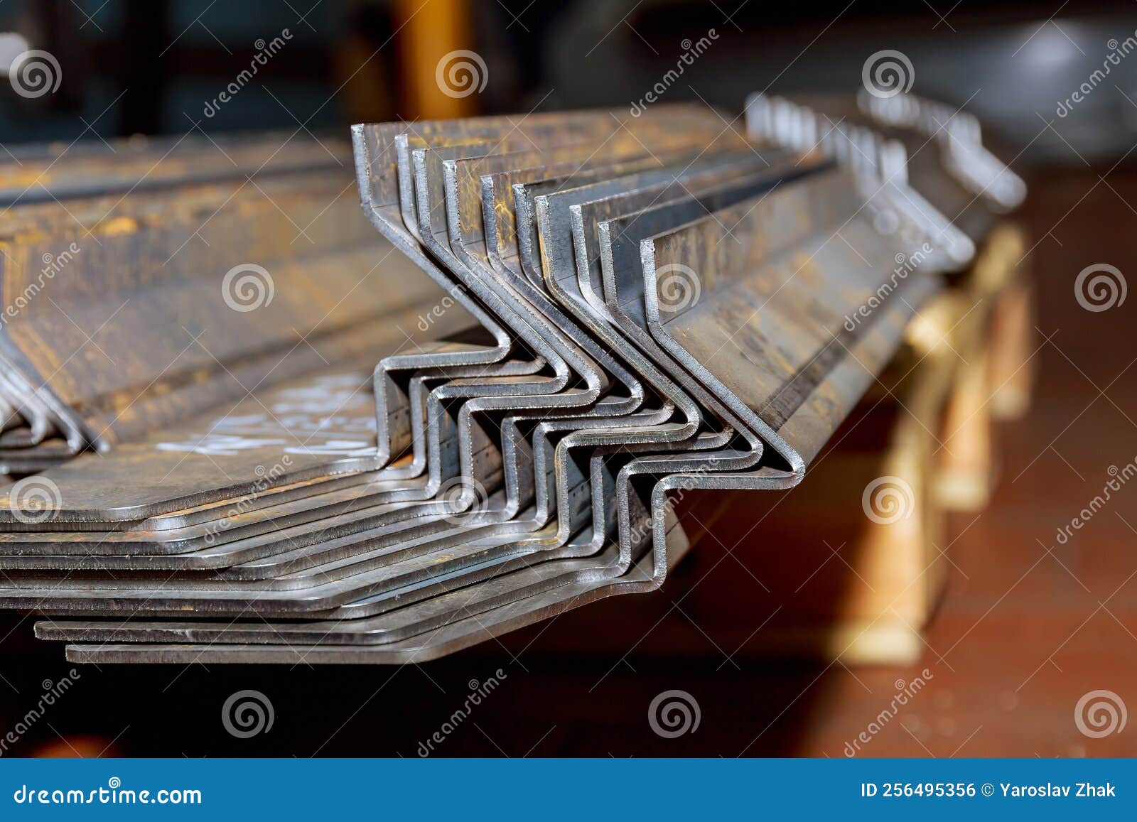 Metal Products are Bent on a Sheet Bending Machine. Metallurgical ...