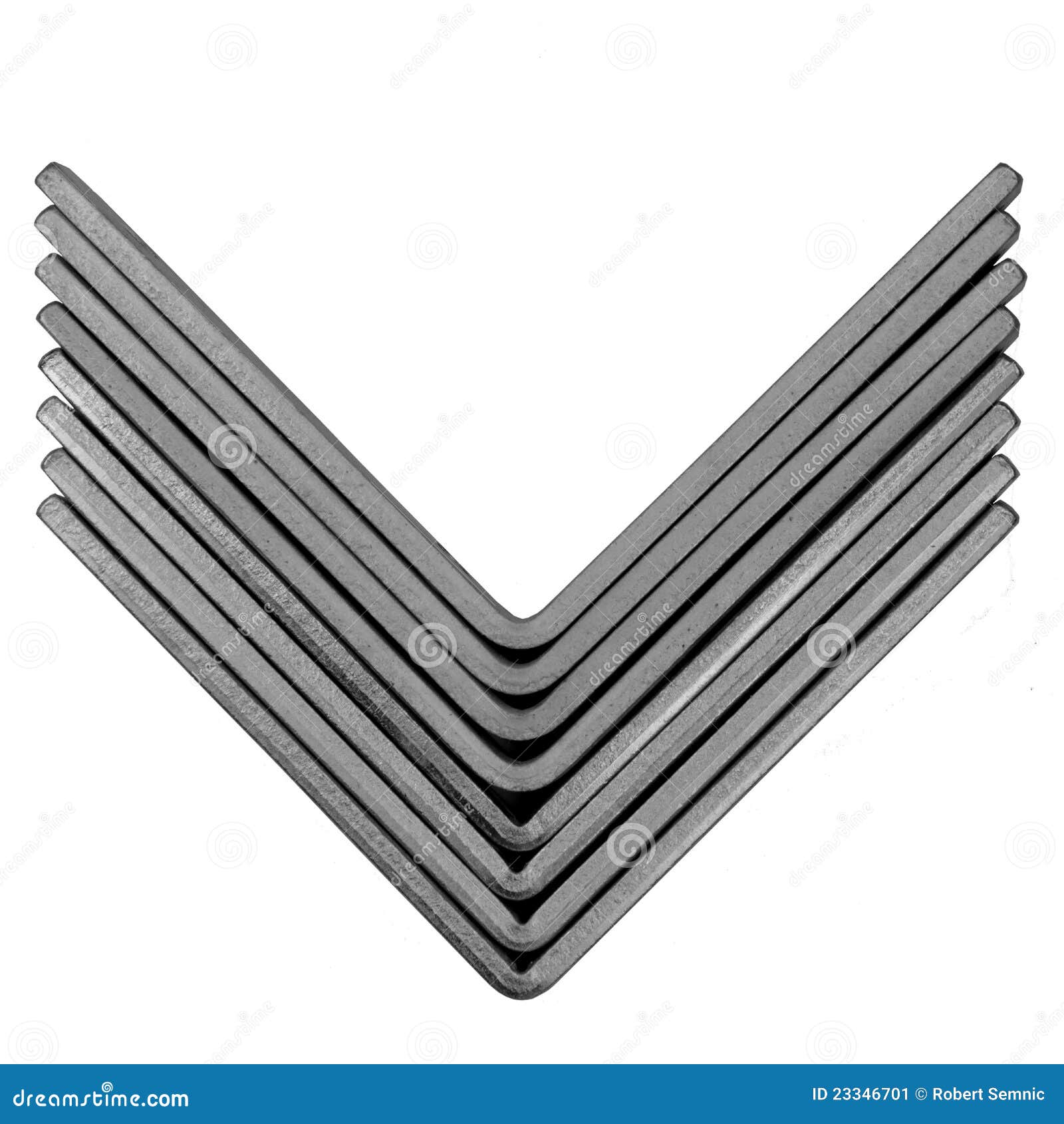 Metal profile stock image. Image of concrete, bunch, diminishing - 23346701