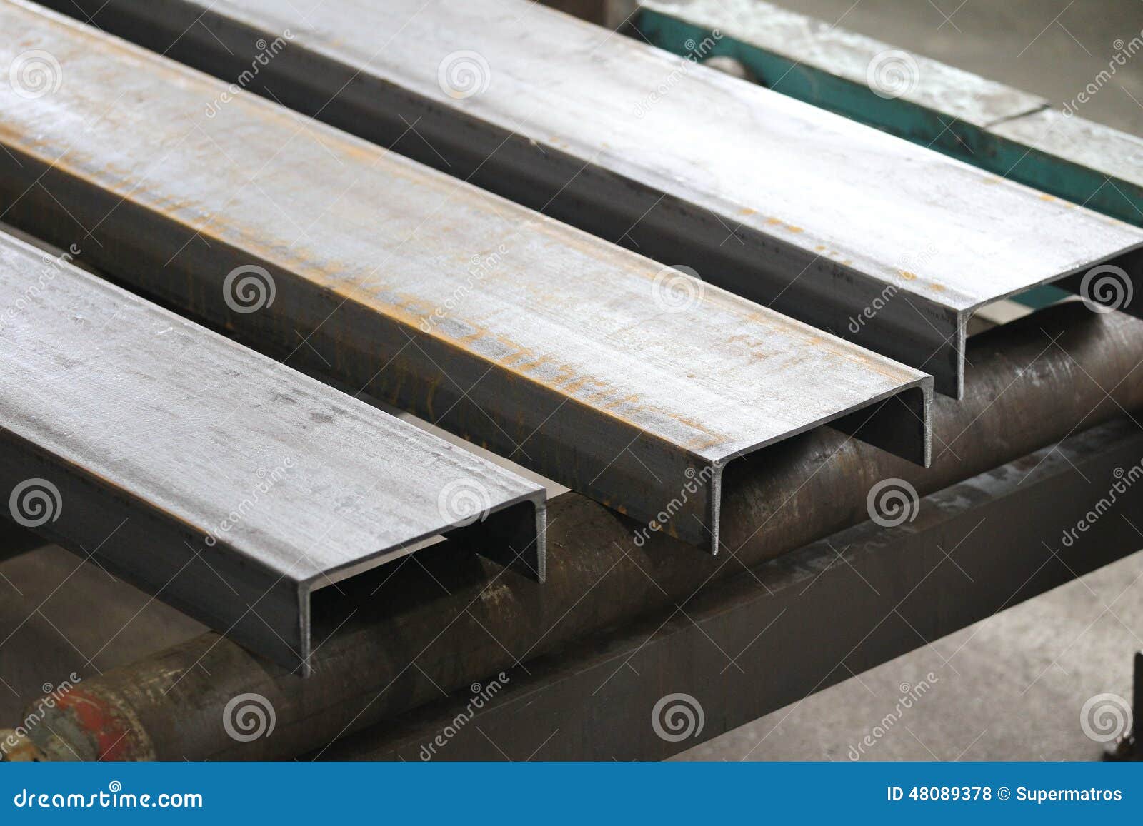 Metal profile channel stock photo. Image of storage, profile - 48089378