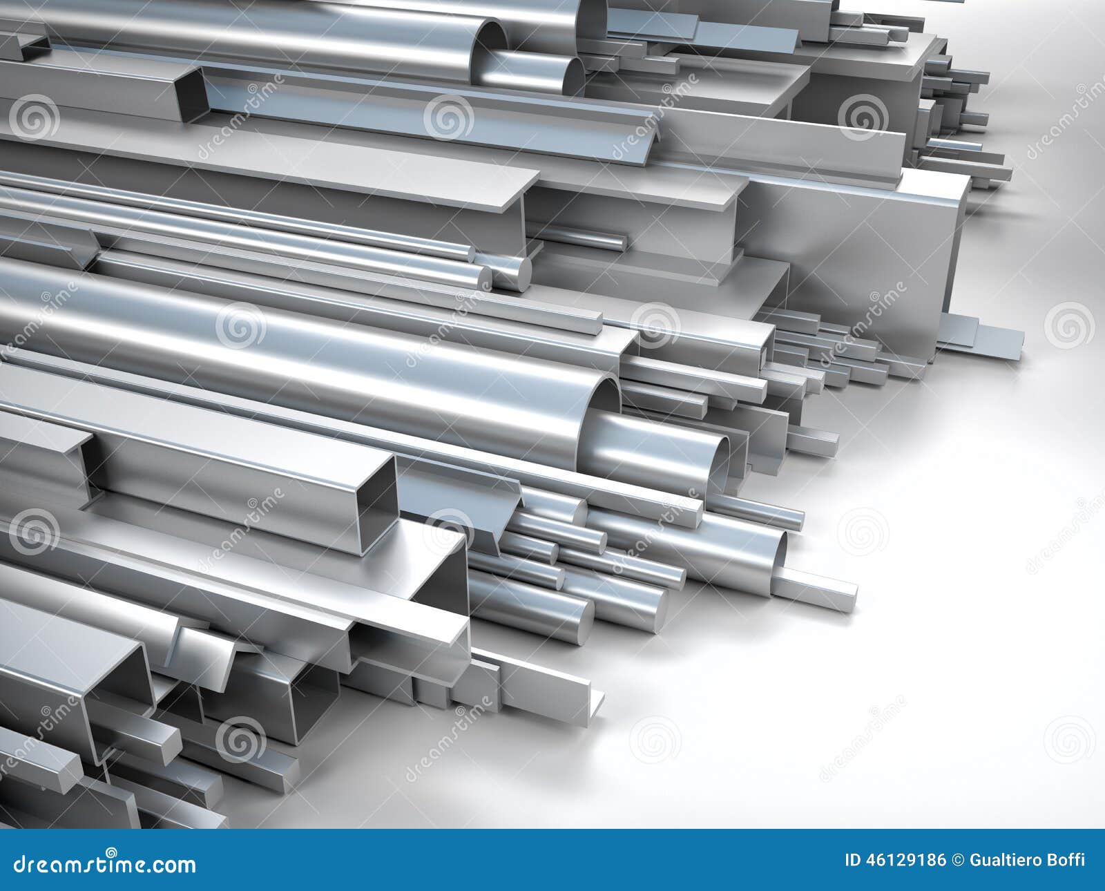 Metal profile stock illustration. Illustration of iron - 46129186