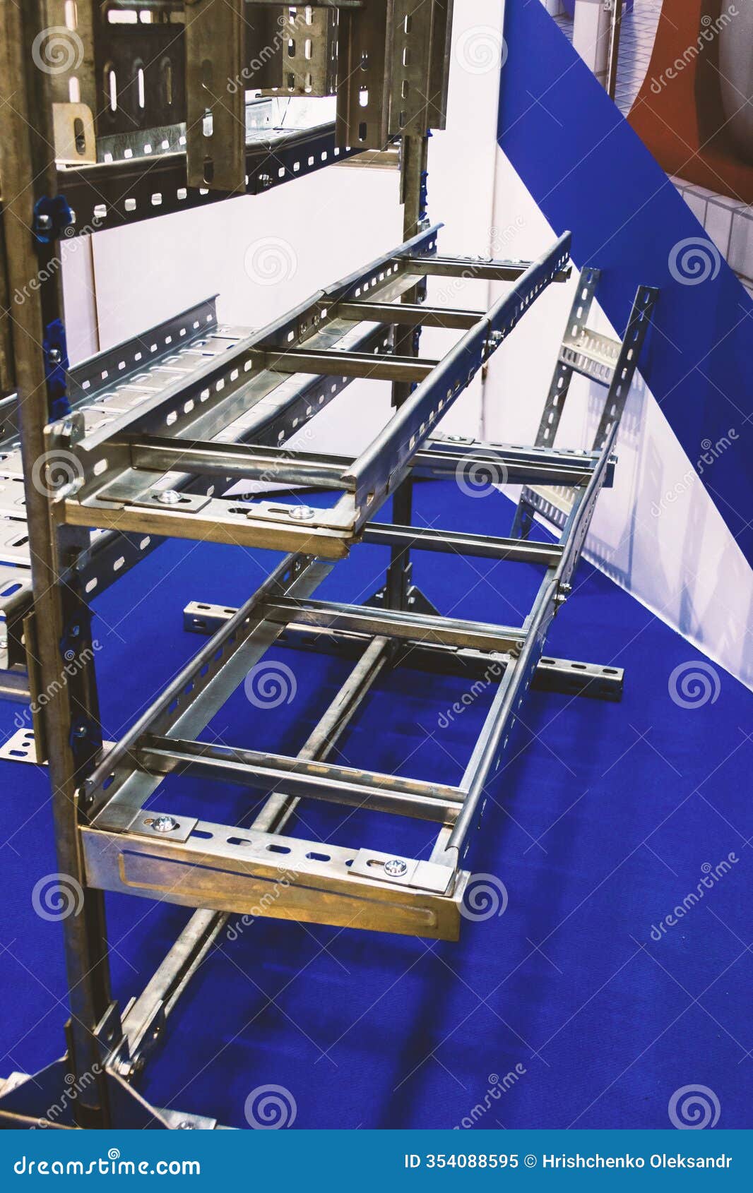 Metal Profile and Fastening Systems for Cable Routing Stock Image ...