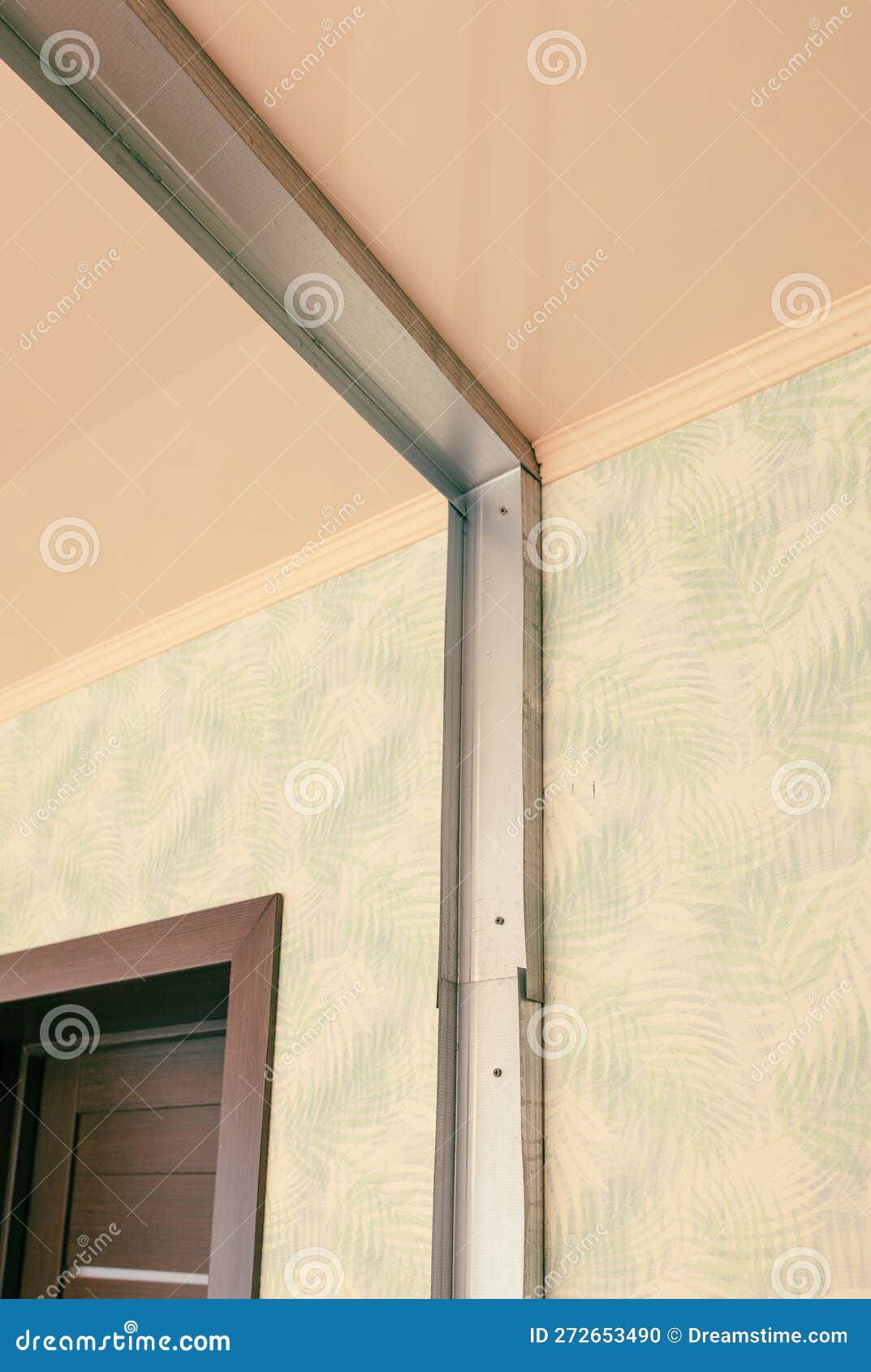 Metal Profile Frame for the Wall in the House Stock Photo - Image of ...