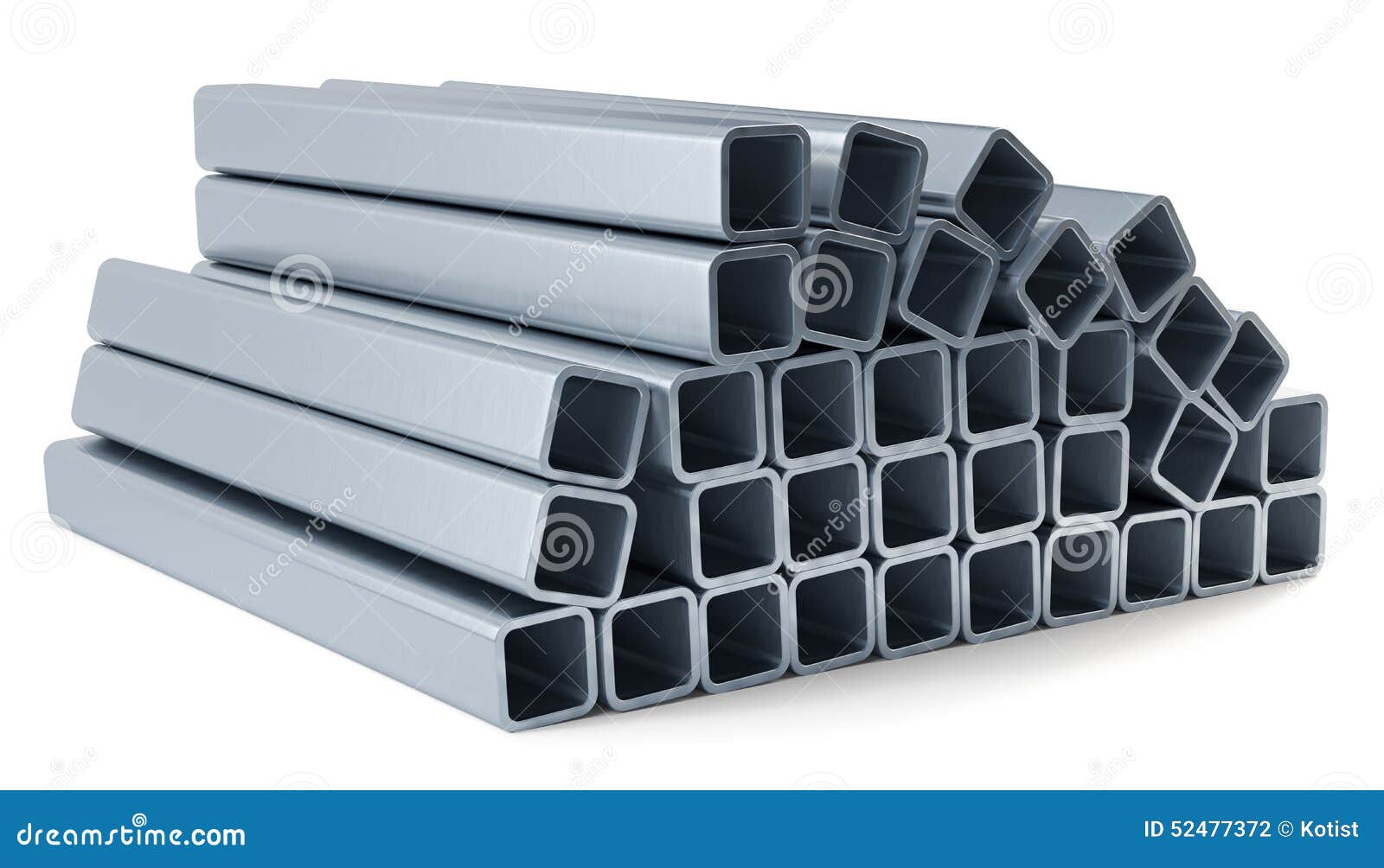 Metal Profile Isolated on White Background Stock Illustration ...