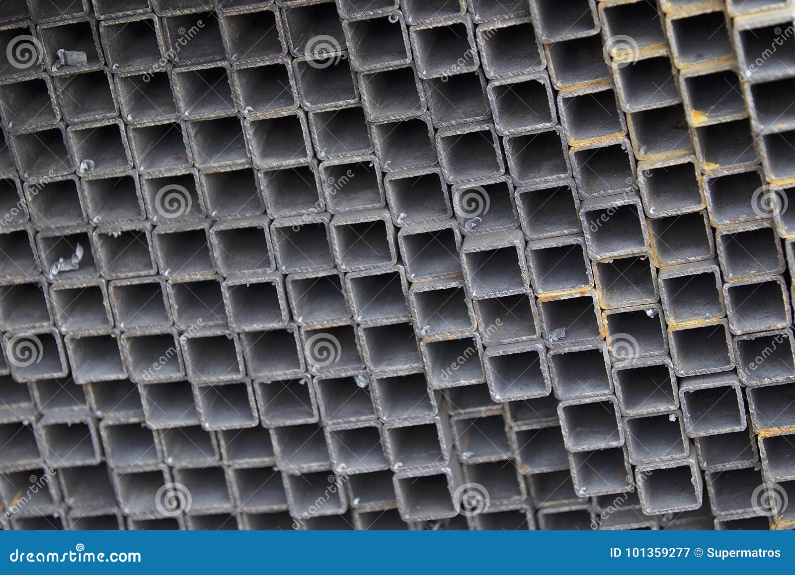 Metal Profile Pipe of Rectangular Cross Section in Packs at the ...