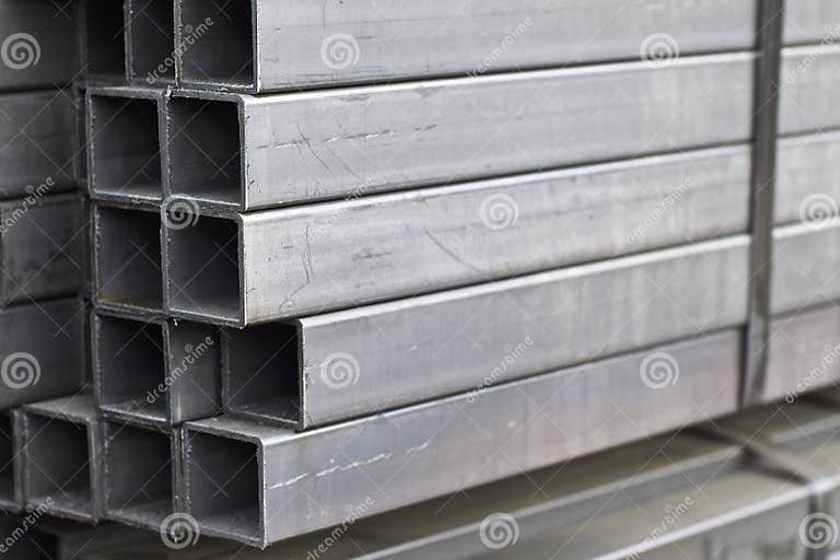 Metal Profile Pipe of Rectangular Cross Section in Packs at the ...