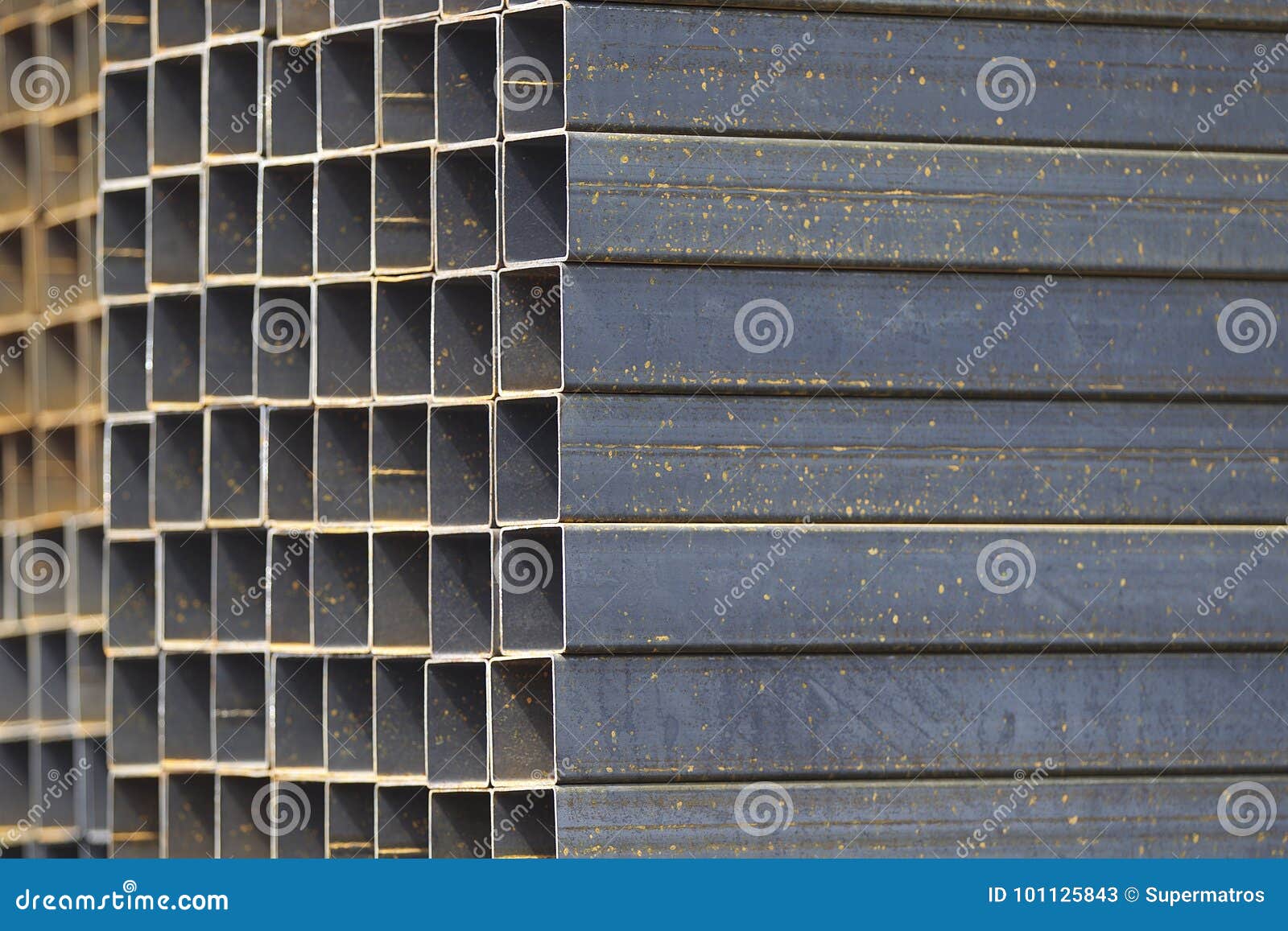 Metal Profile Pipe of Rectangular Cross Section in Packs at the ...