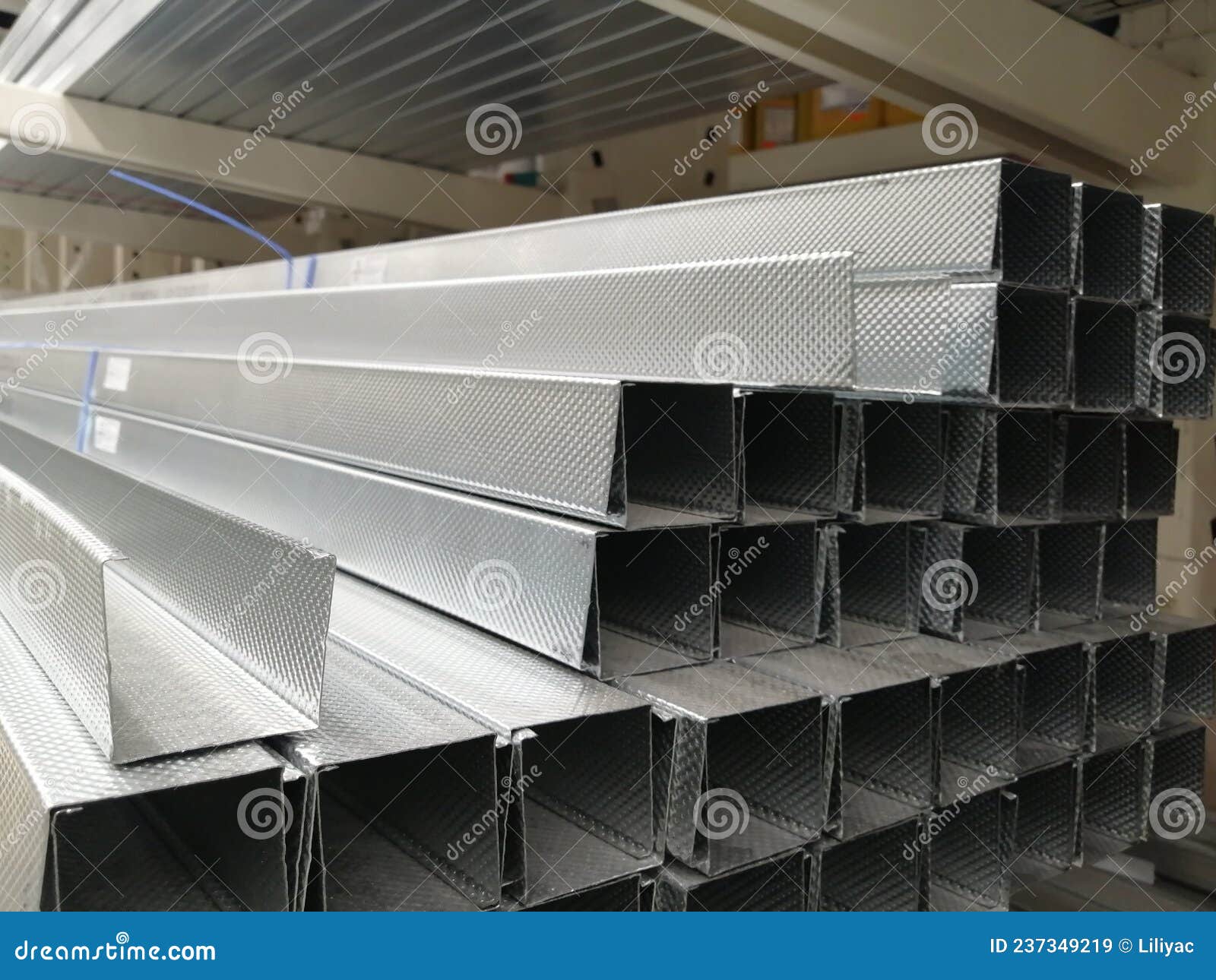 Metal Profile for Repair. Metal Slats Stock Image - Image of design ...