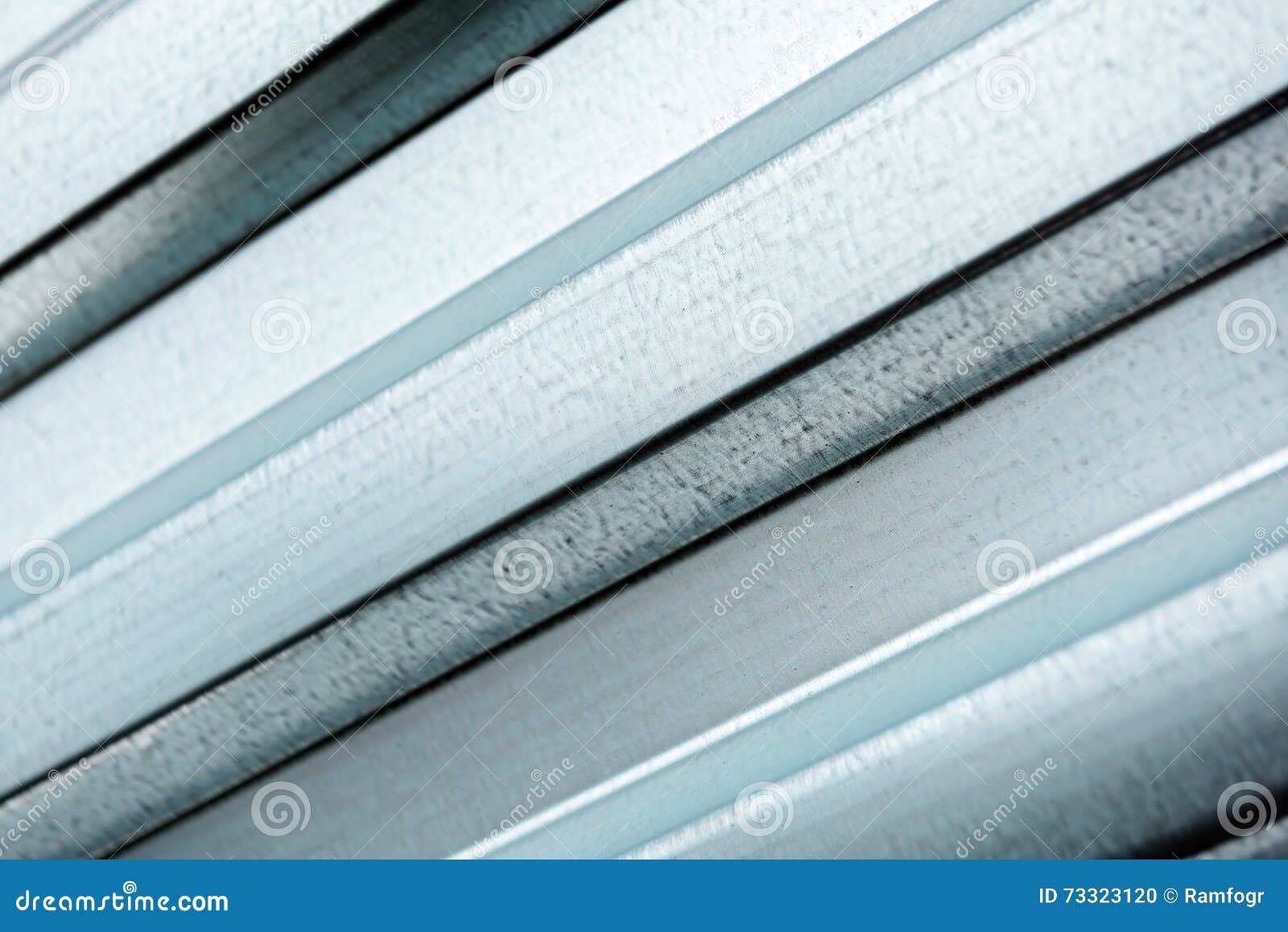 Metal Profiled Sheet Decking Stock Photo - Image of architecture, fence ...