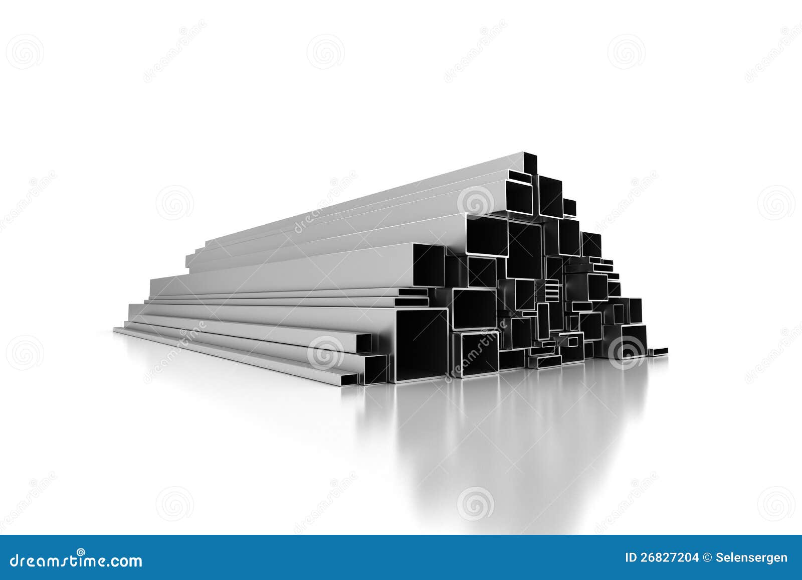 Metal Profiles stock illustration. Illustration of reflection - 26827204