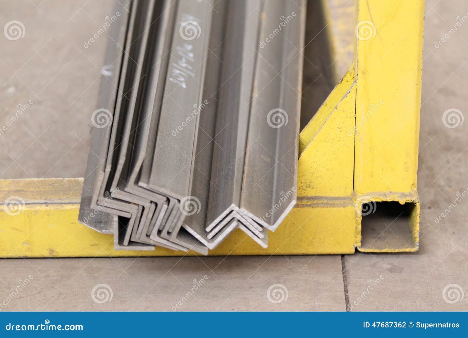 Metal profiles angle stock photo. Image of foundation - 47687362