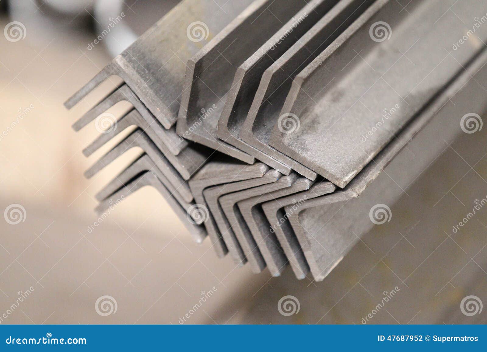 Metal Profiles Beam Foundation For Building Structures Stock ...