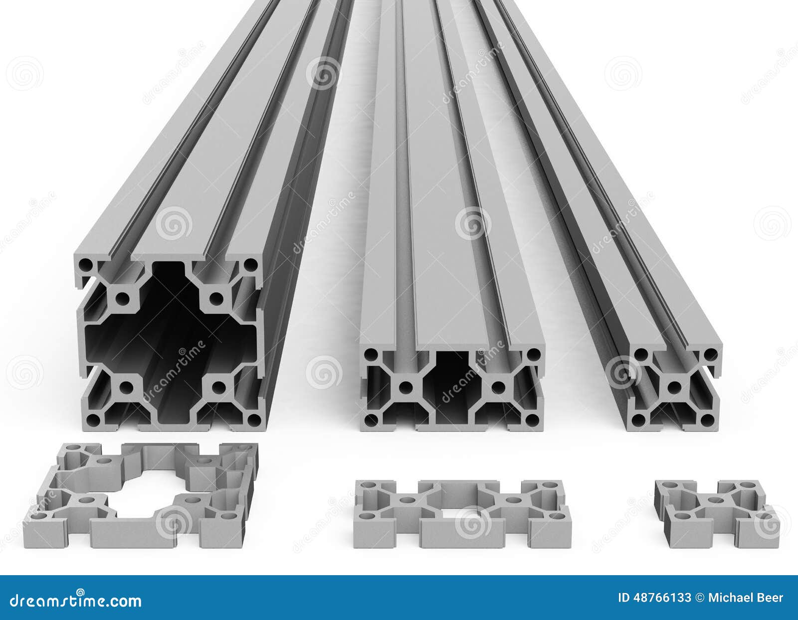 The metal profiles stock illustration. Illustration of industrial ...