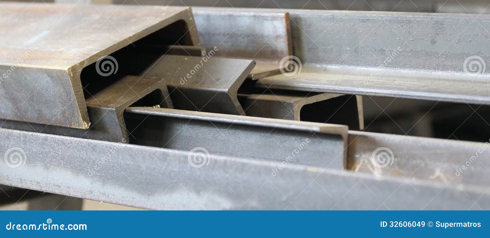 Metal profiles stock image. Image of storage, structures - 32606049