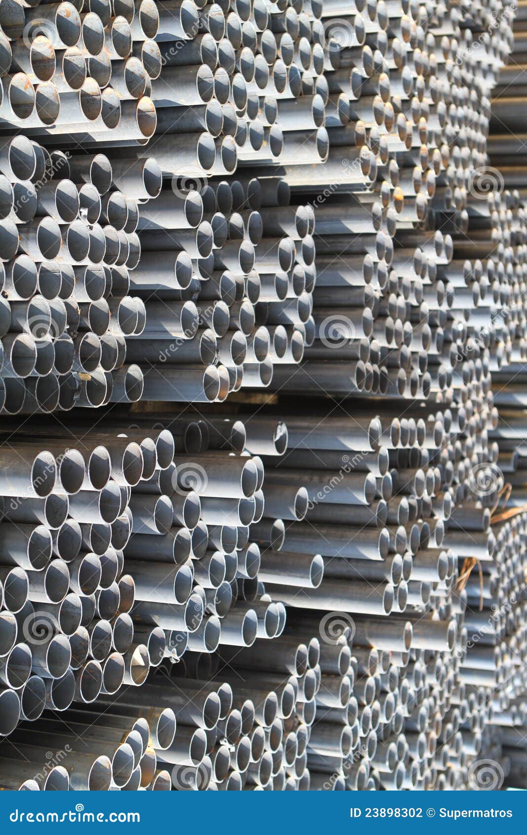 Metal profiles tube stock photo. Image of structures - 23898302