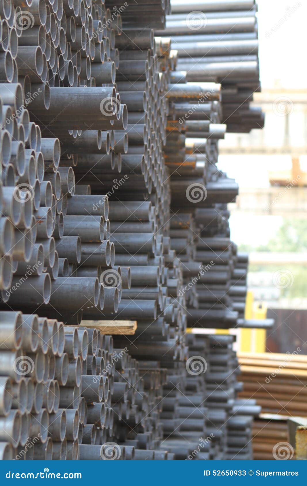 Metal Profiles Tube Foundation for Building Structures Stock Image ...