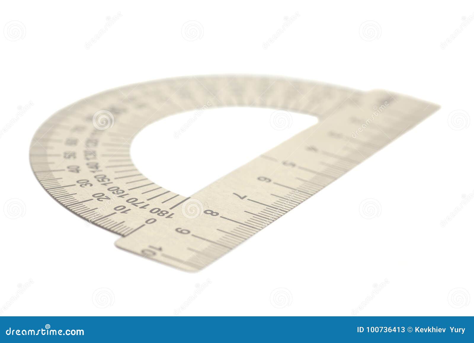 Metal protractor stock image. Image of template, retro - 100736413