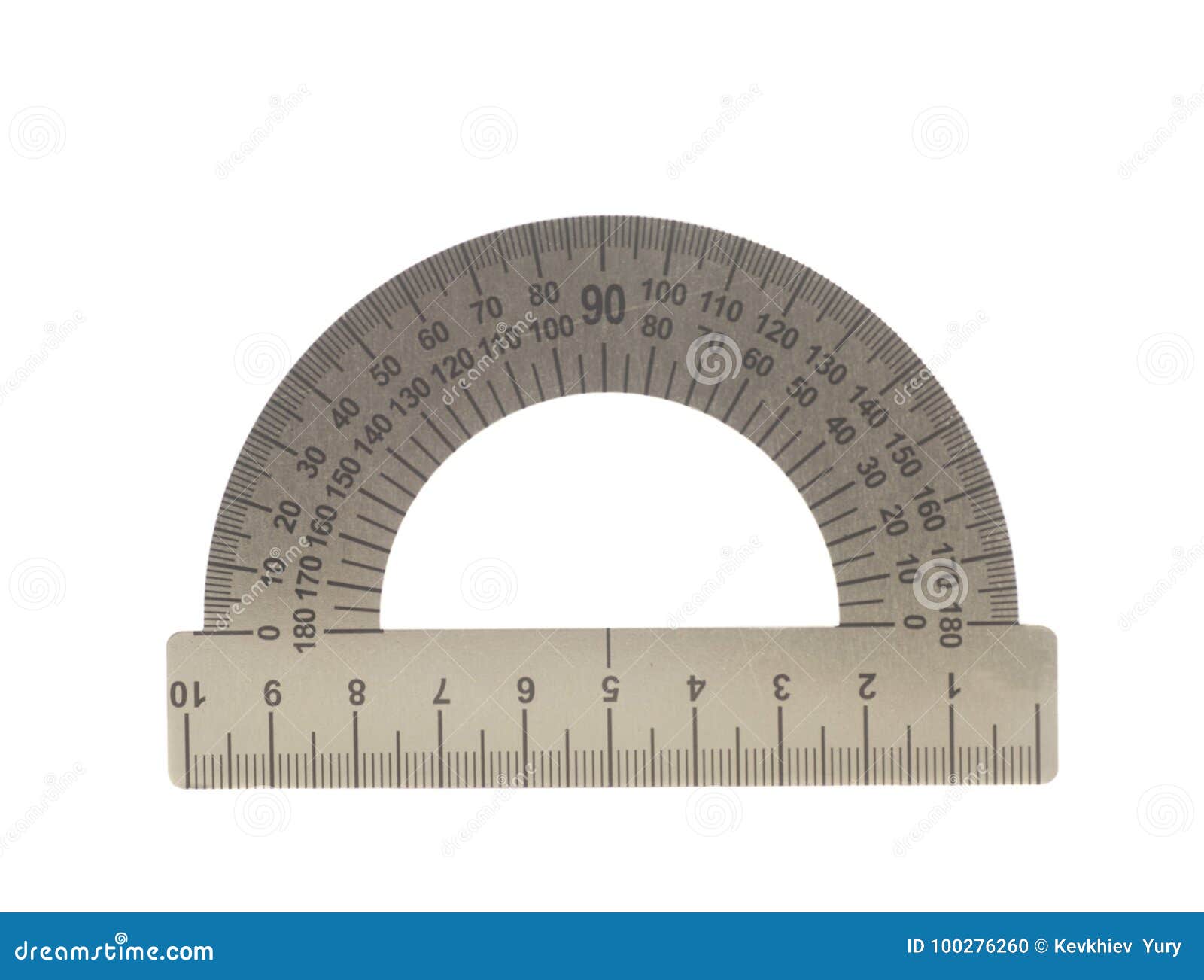 Metal protractor stock photo. Image of measure, angle - 100276260