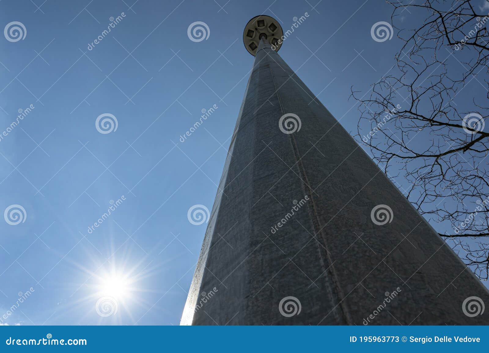 Metal pylon stock image. Image of architecture, engineering - 195963773