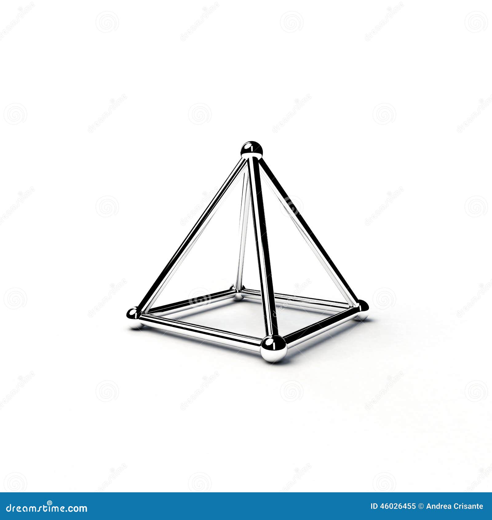 Metal pyramid stock illustration. Illustration of balls - 46026455