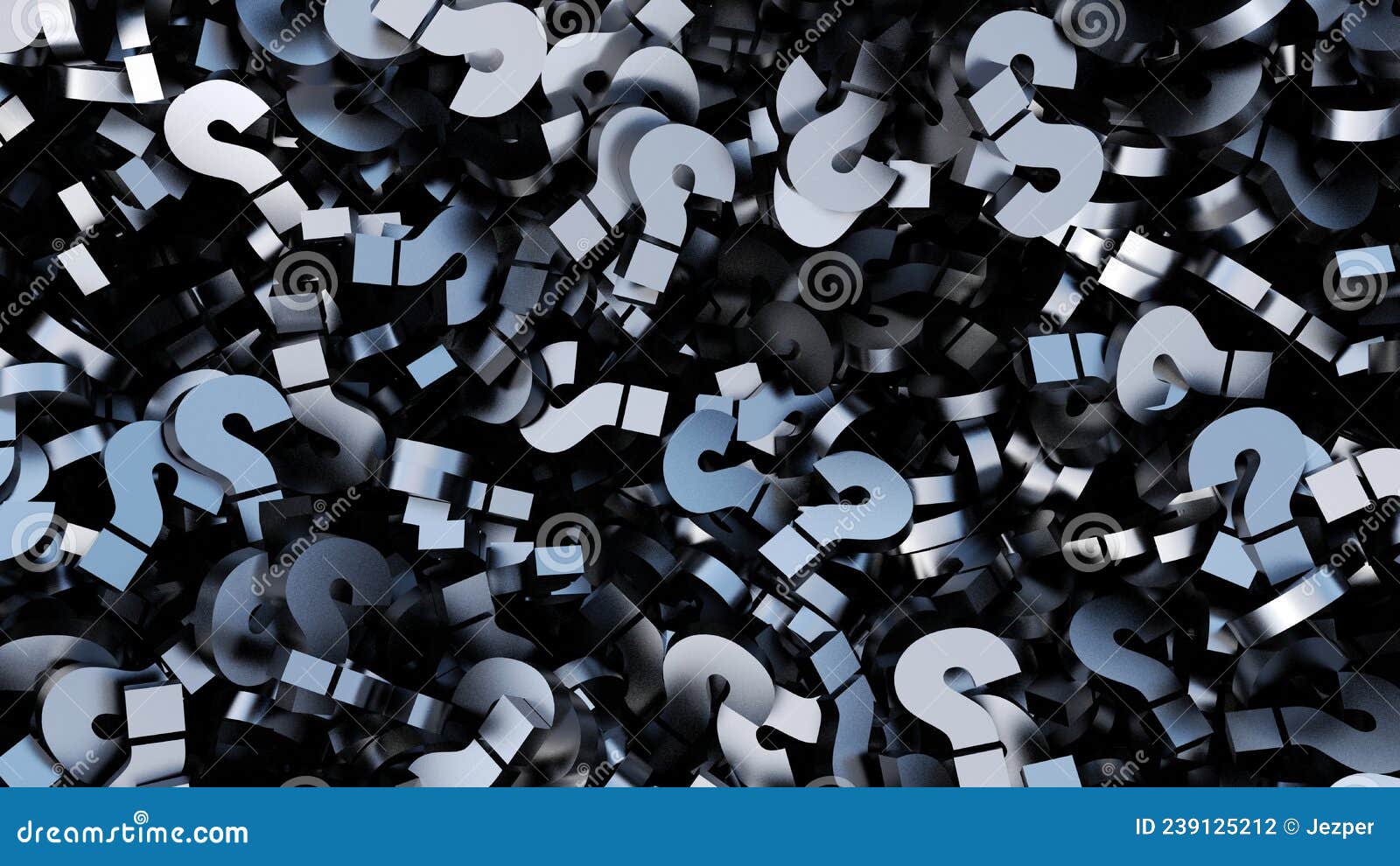 Metal Question Marks Background Stock Illustration - Illustration of ...
