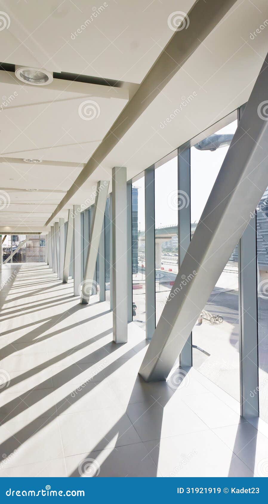 Metal rafters in building stock image. Image of iron - 31921919