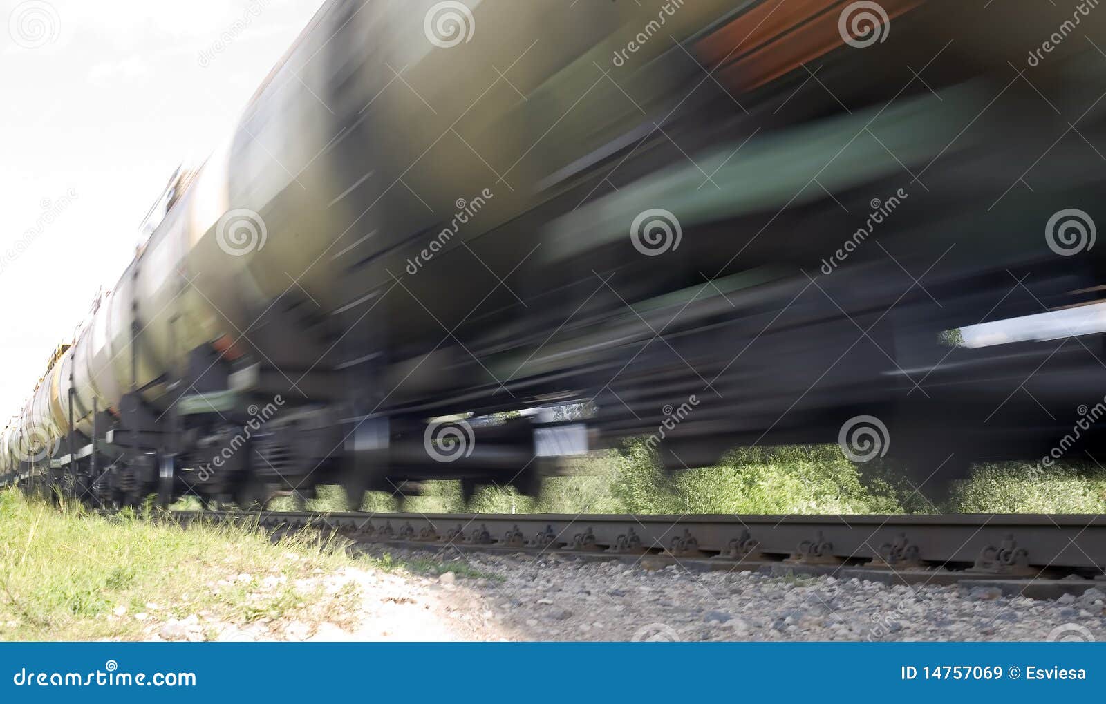 Metal Railing for Train with Nature Background Stock Image - Image of ...