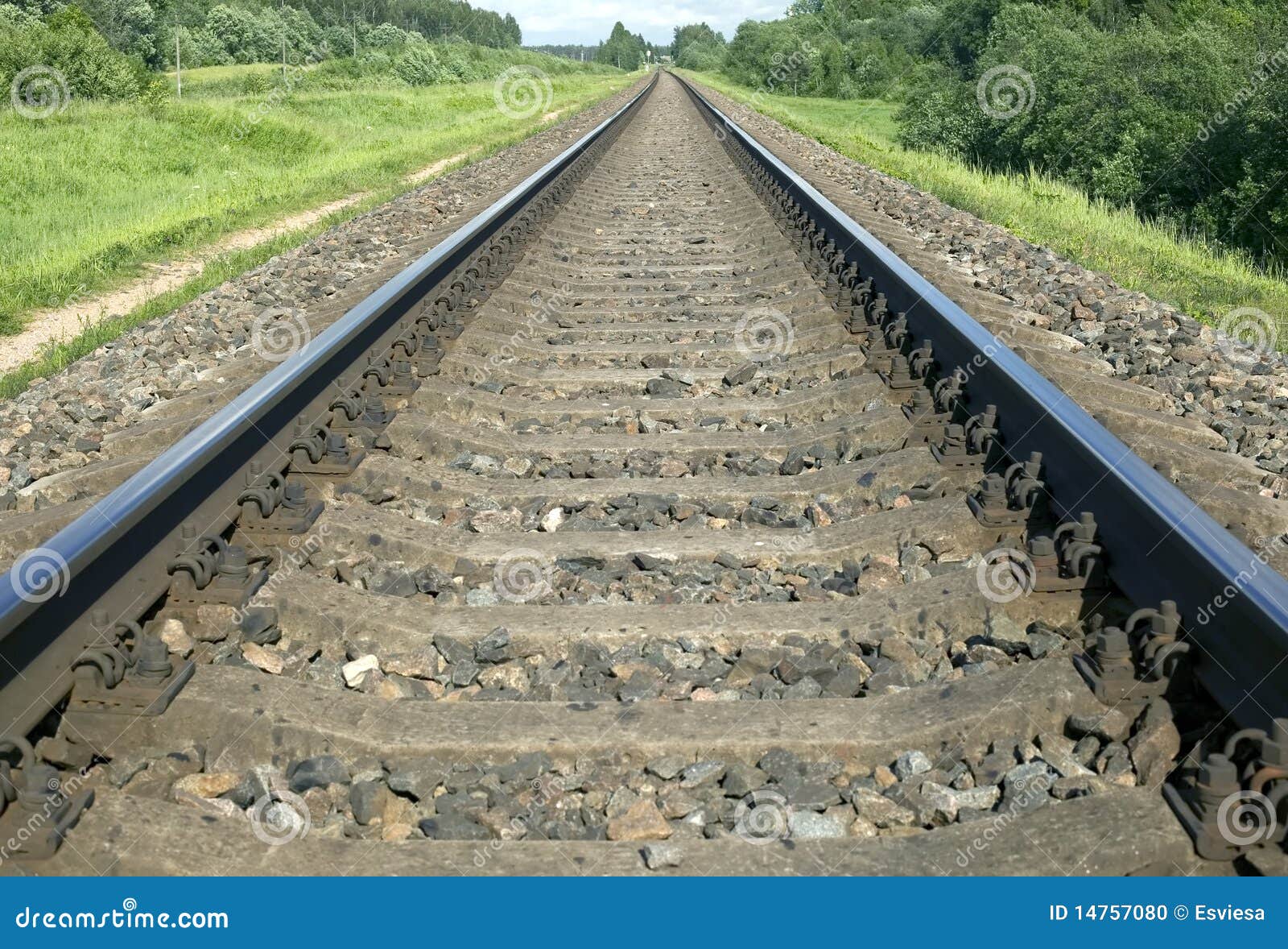 Metal Railing for Train with Nature Background Stock Photo - Image of ...