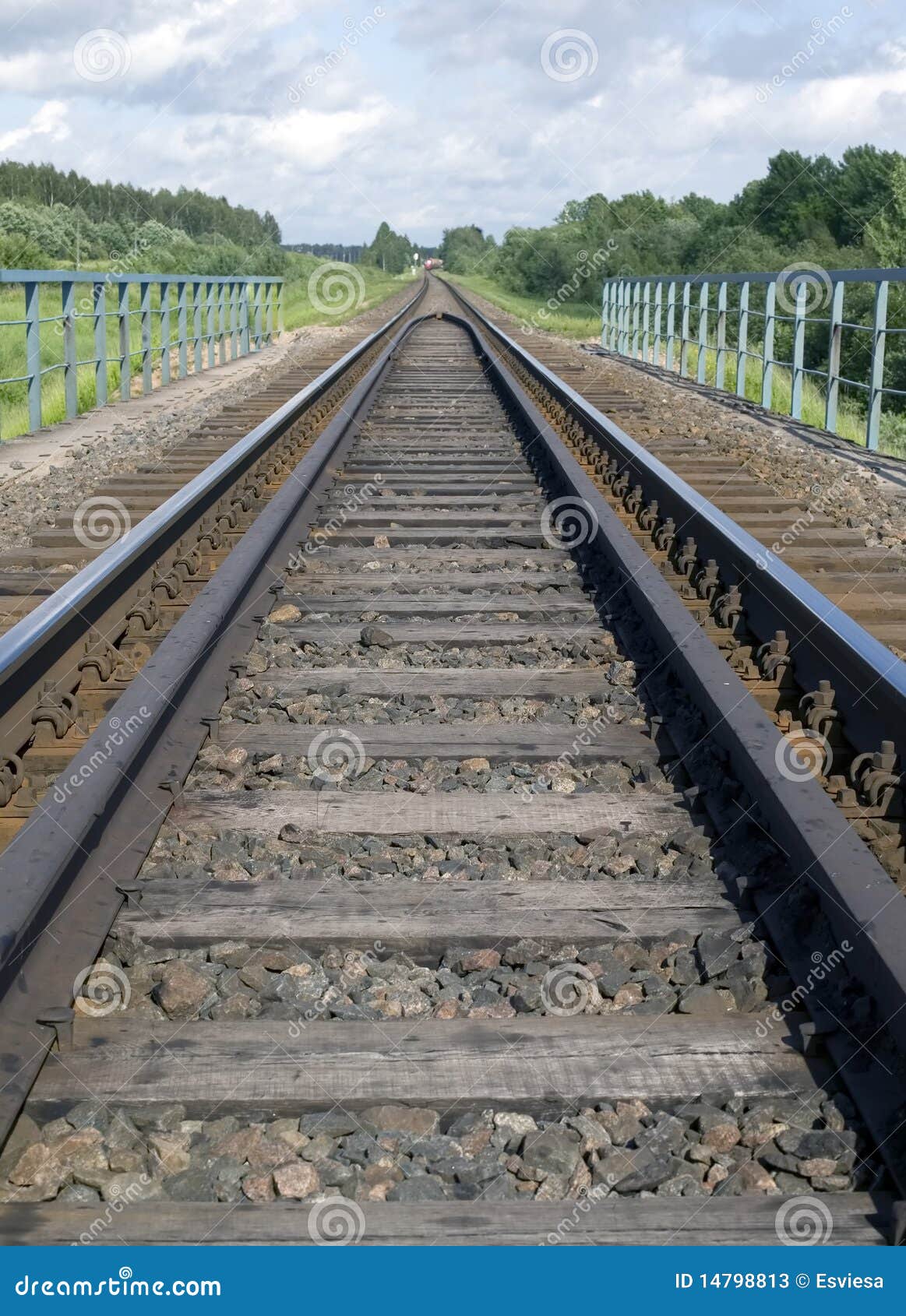 Metal Railing for Train with Nature Background Stock Image - Image of ...