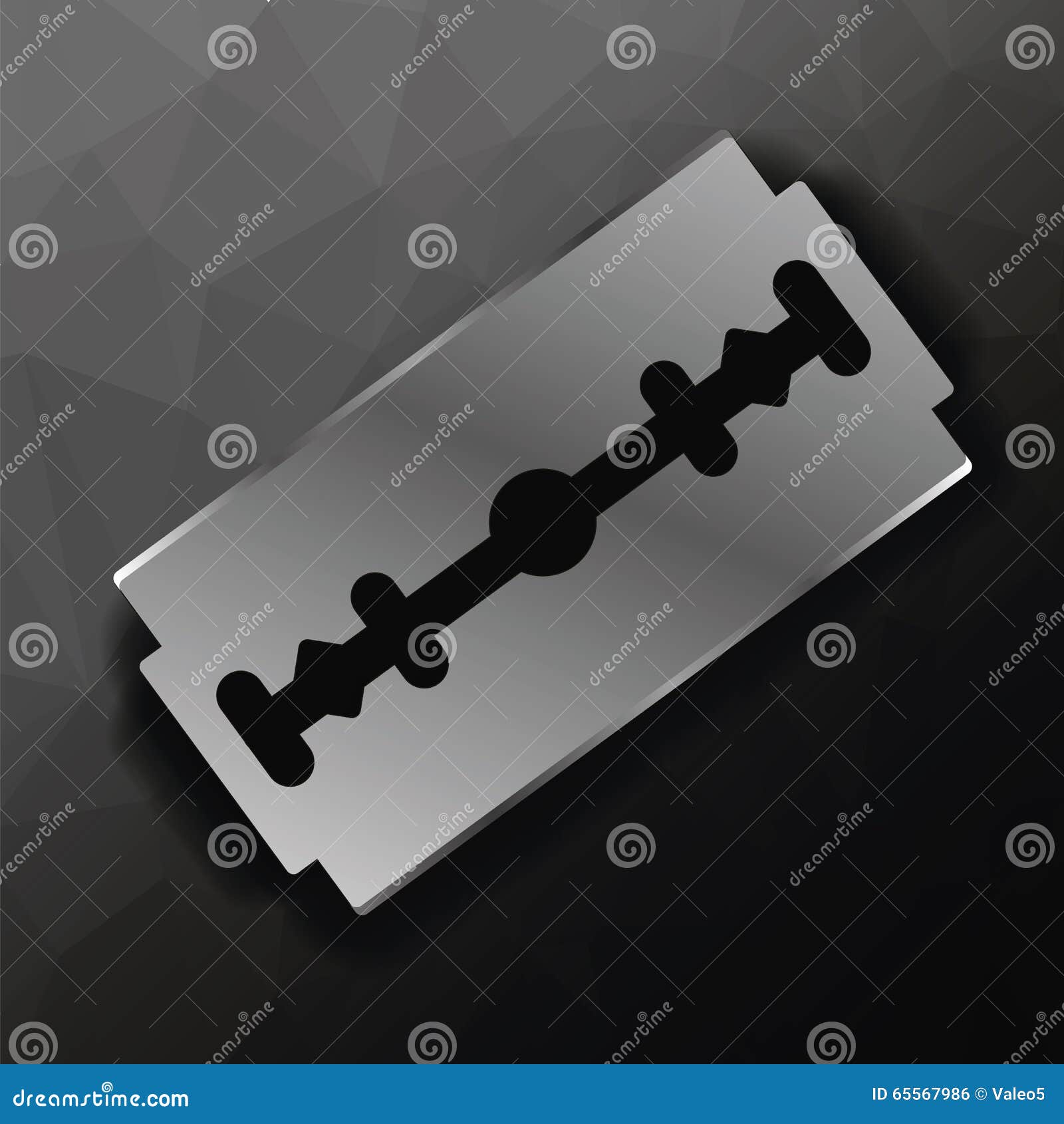 Metal Razor Blade stock vector. Illustration of shiny - 65567986