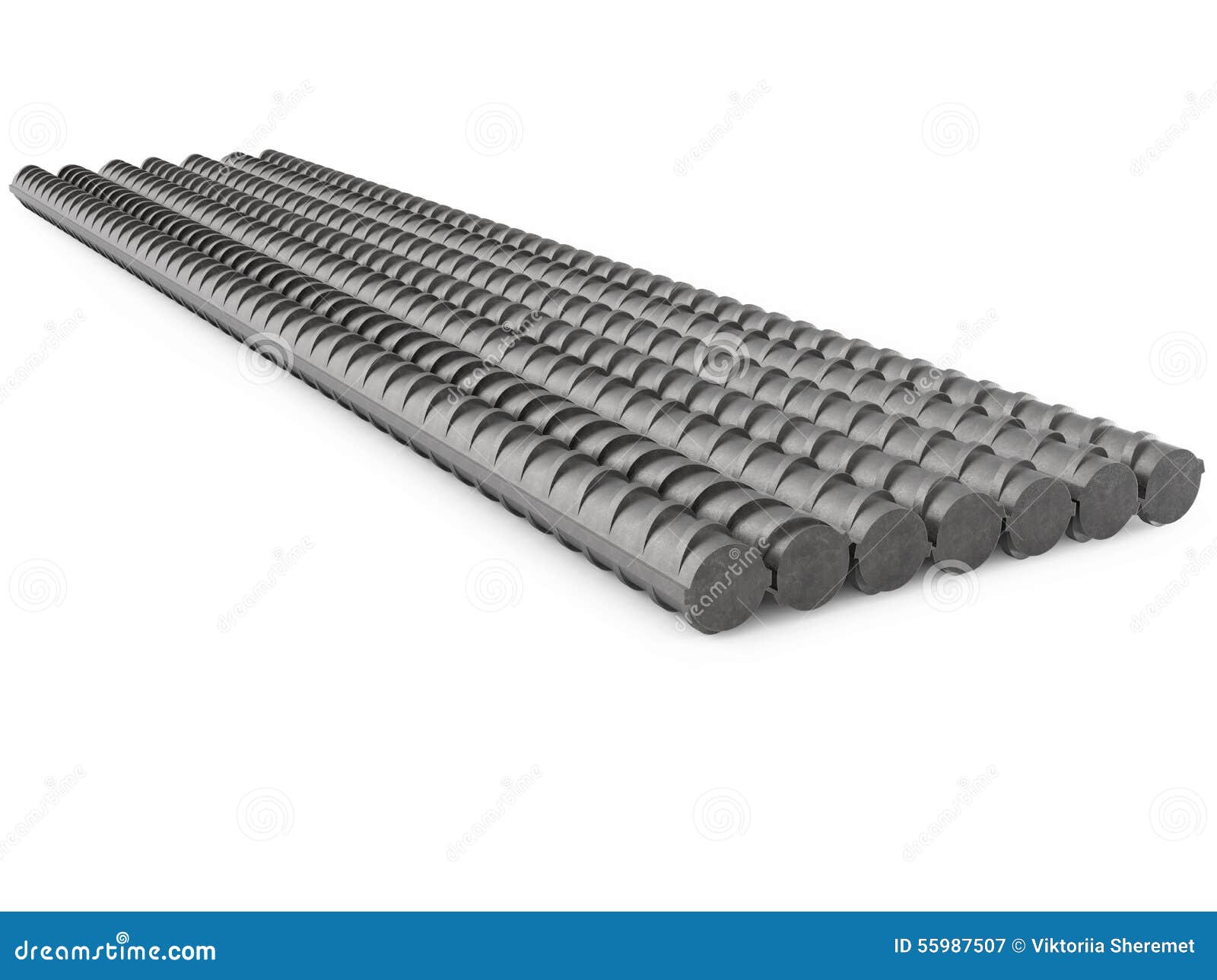 Metal Rebars, Reinforcement Steel, Isolated on Stock Image - Image of ...
