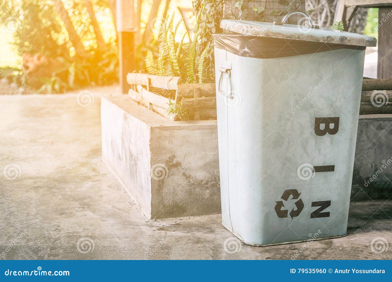 Metal Recycle Bin Help Save the World Stock Photo - Image of recycling ...