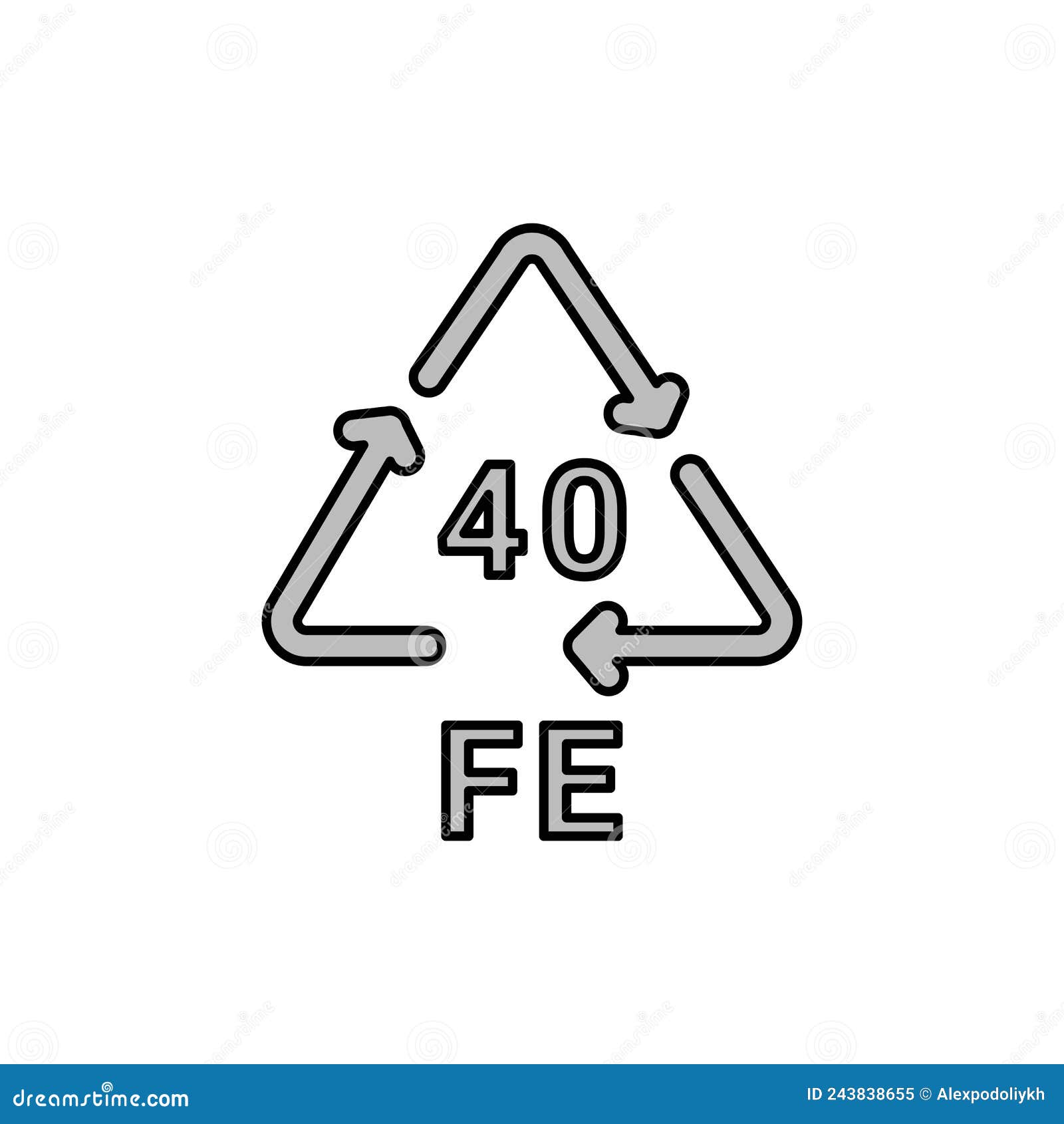 Metal Recycling Symbol Stock Photo | CartoonDealer.com #133043826