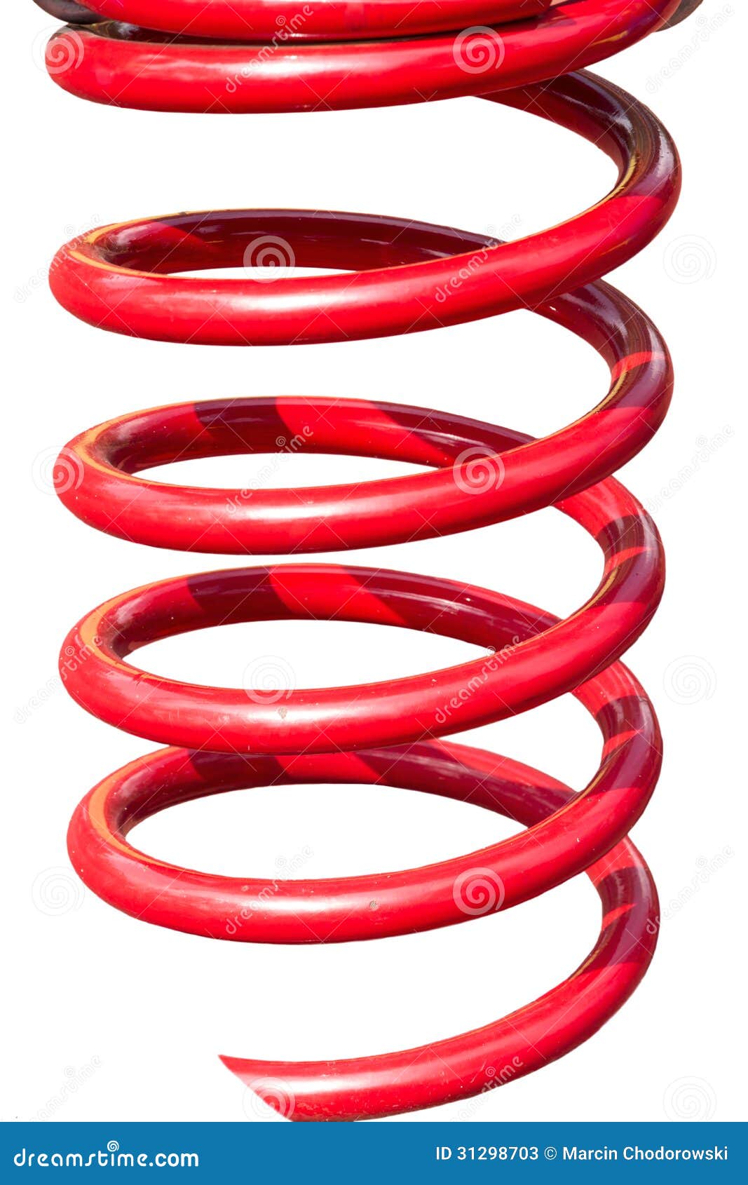 Metal red spring stock image. Image of white, springy - 31298703