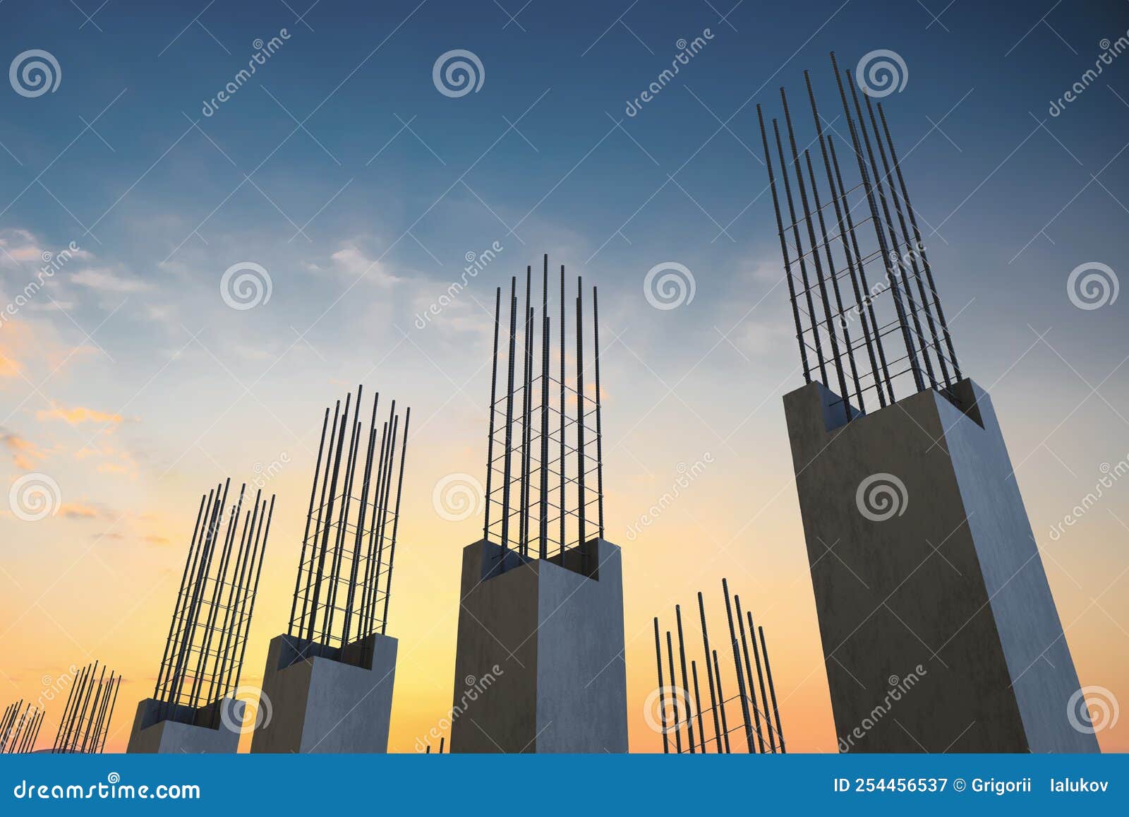 Metal Reinforcement for Construction and Production. Stock Image ...