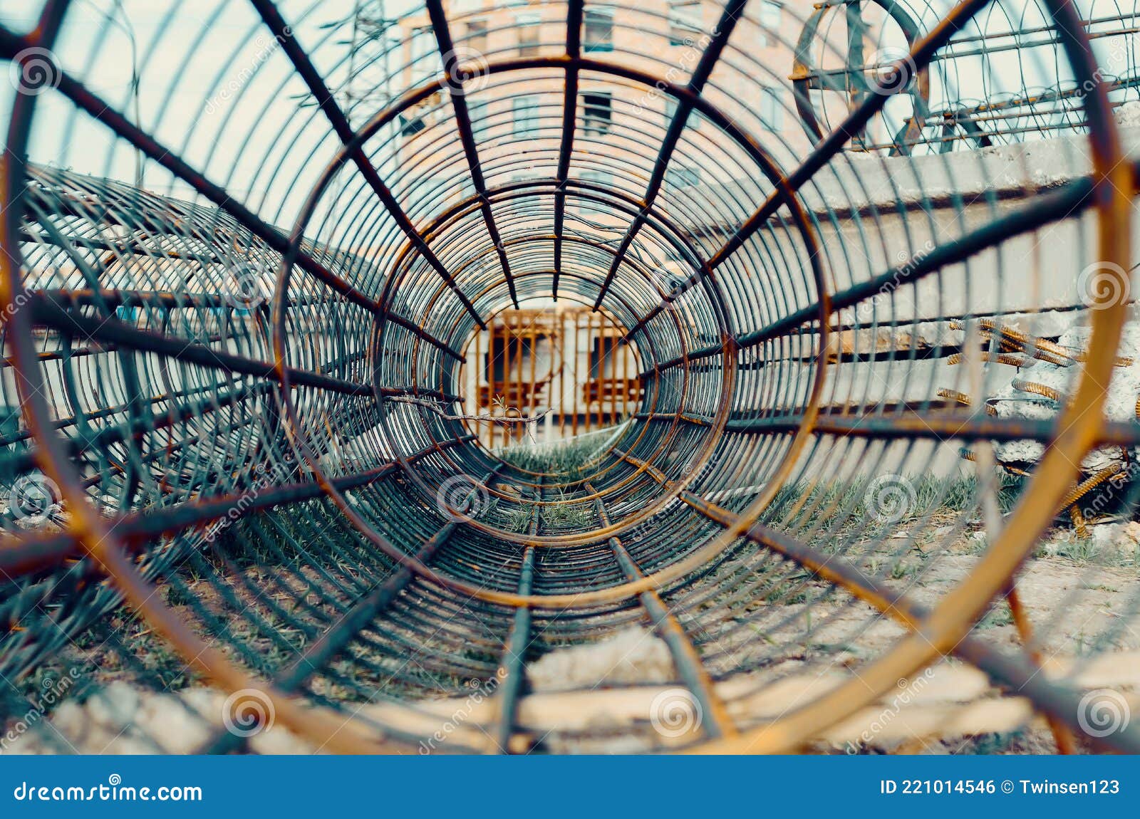 Metal Reinforcement for Foundation Columns Inside View Stock Photo ...