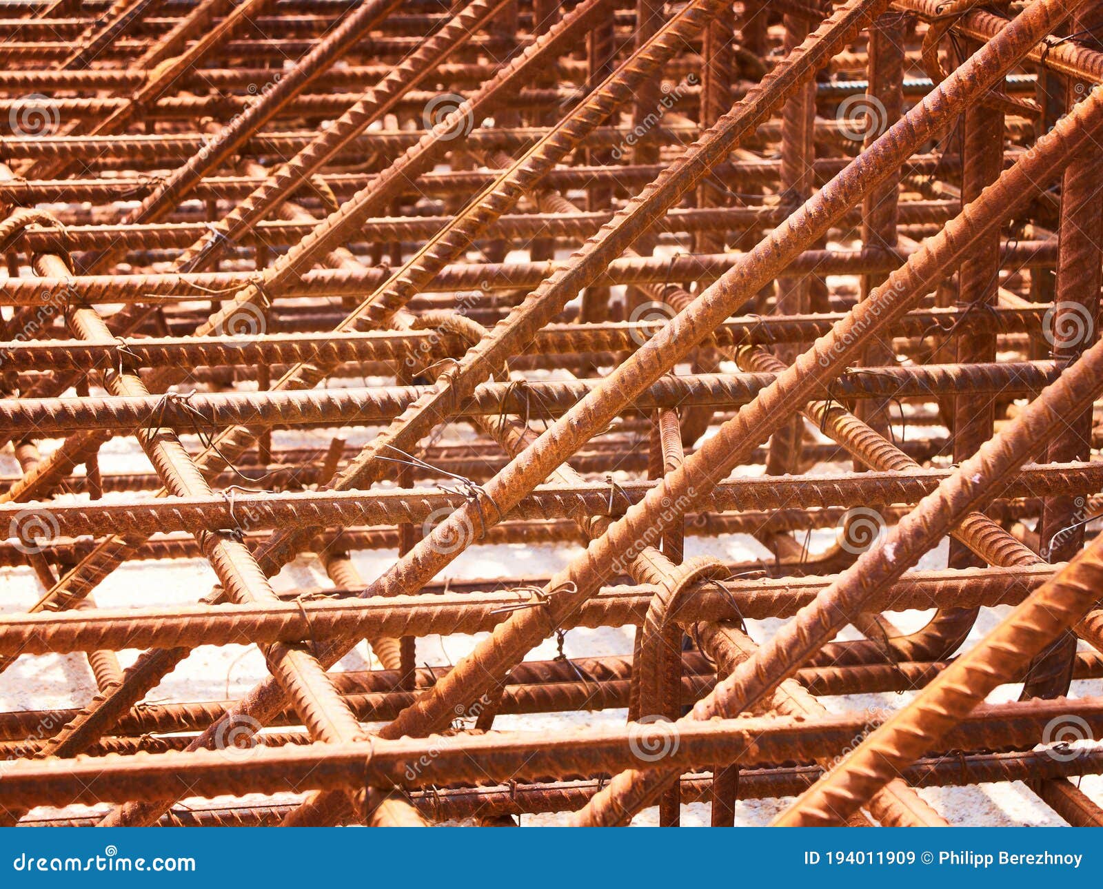 Metal Reinforcement Frame Of A Monolithic Reinforced Concrete Structure ... Metal Reinforcement Frame Of A Monolithic Reinforced Concrete Structure ...