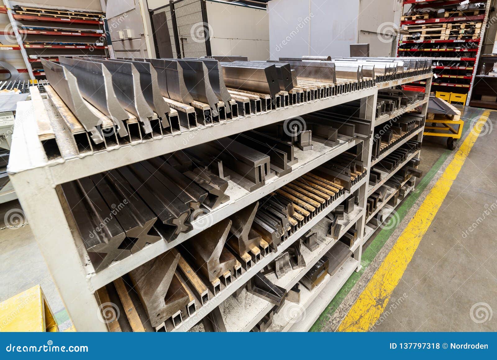 Metal Replacement Tool for Bending Press Stock Photo - Image of rack ...