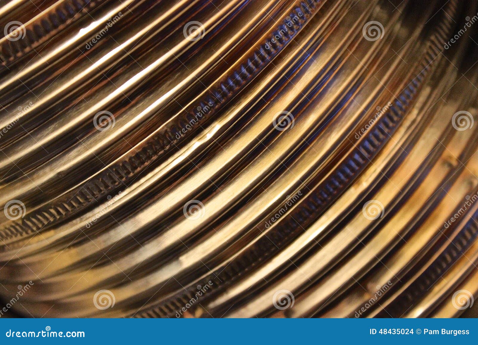 Metal ribbing stock photo. Image of angle, gold, ribbing - 48435024