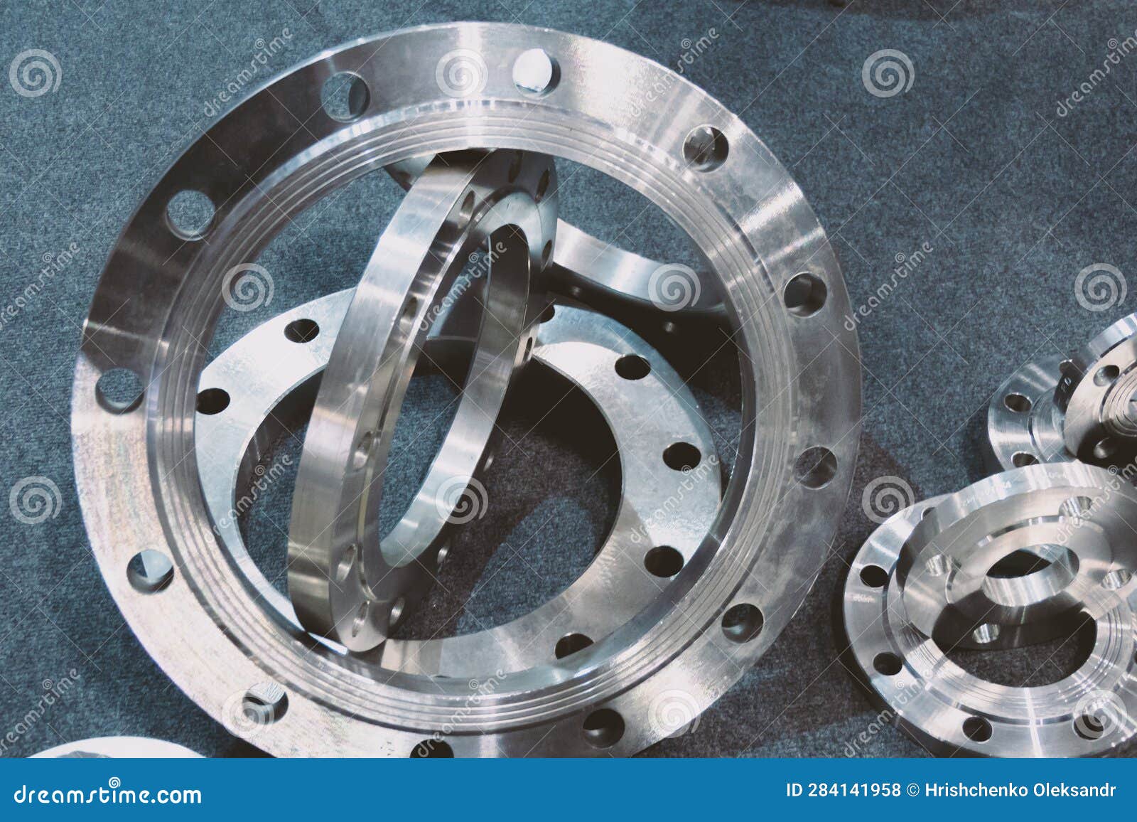 Metal Ring for Pipelines of Different Diameters Stock Photo - Image of ...