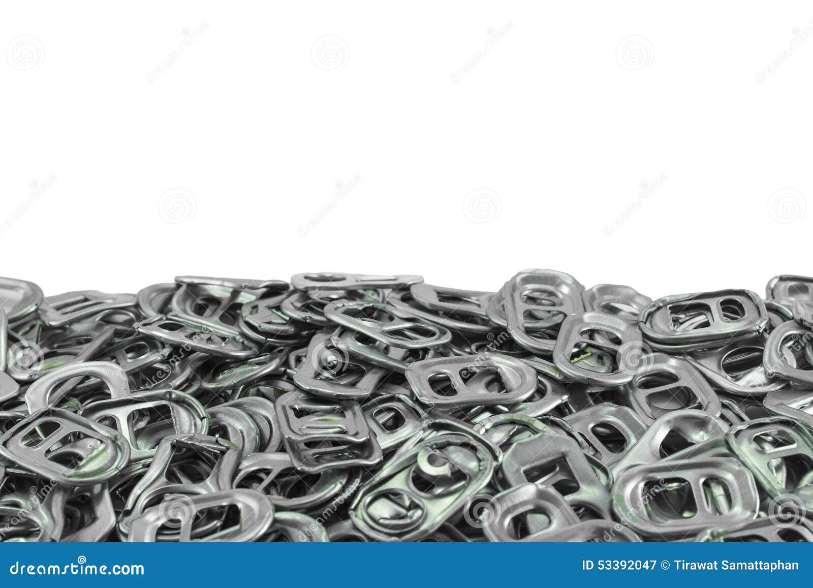 Metal Ring Pull for Can Opener Isolated on White Stock Image - Image of ...